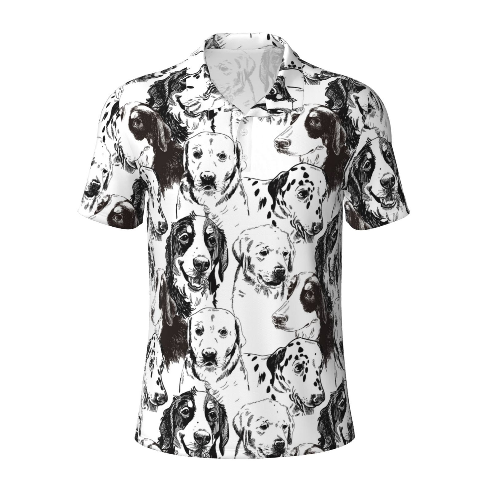 Qekee Labrador Retriever Dog for Mens Polo Shirts Casual Short Sleeve ...