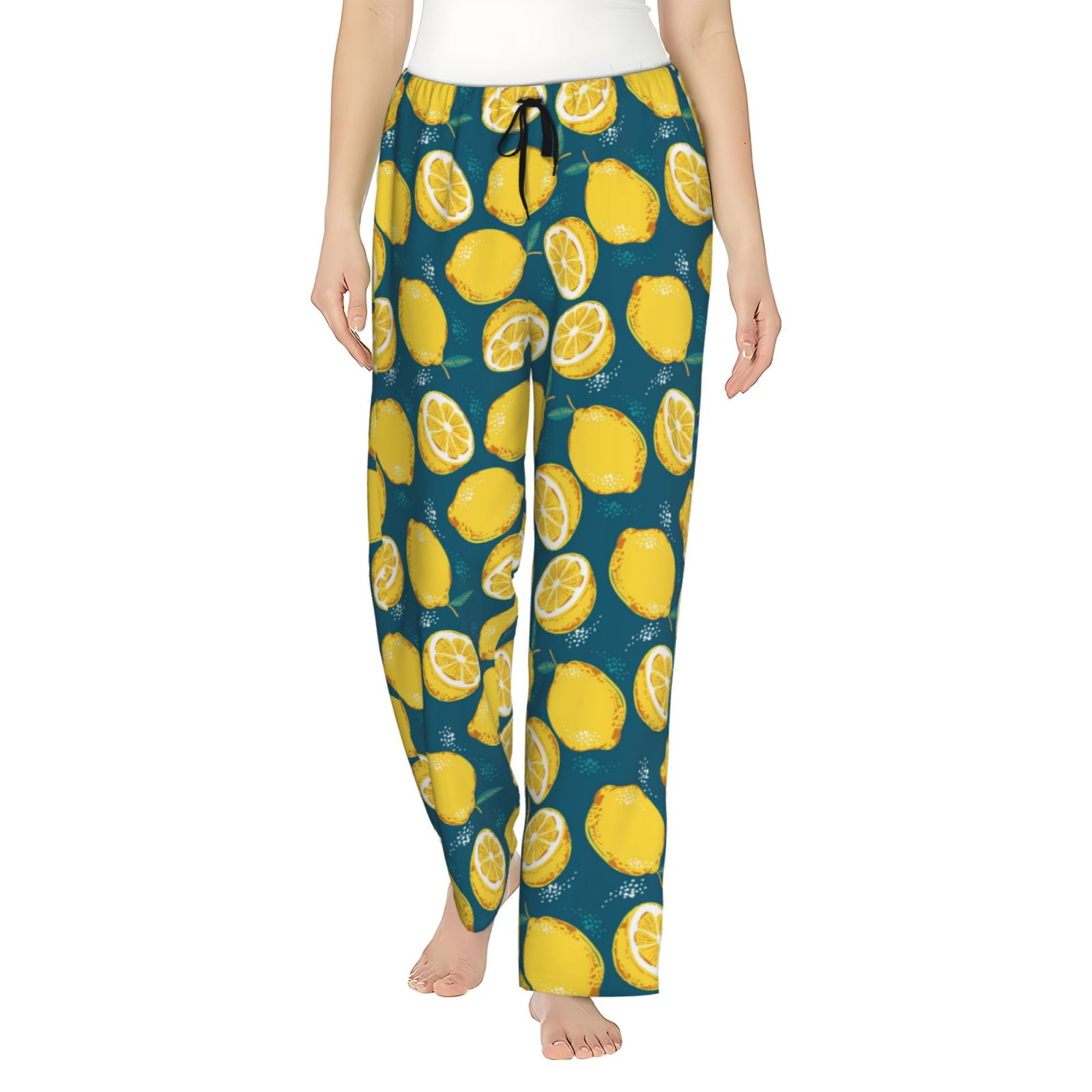 Qekee Lemon print Women Pajama Pants - Walmart.com