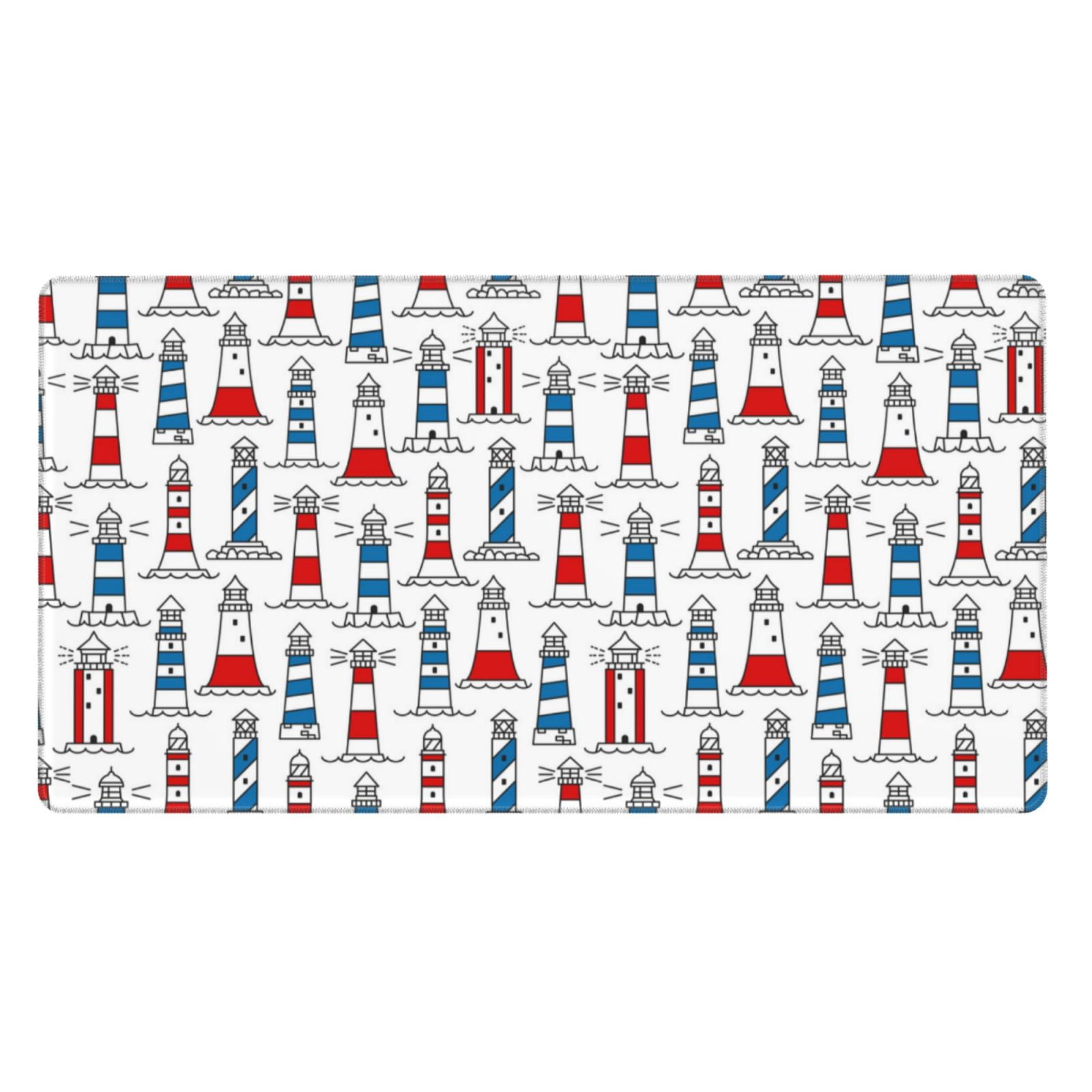 Qekee Lighthouse And Beacon Print Desk Pad Protector,Mouse Pad,Office ...