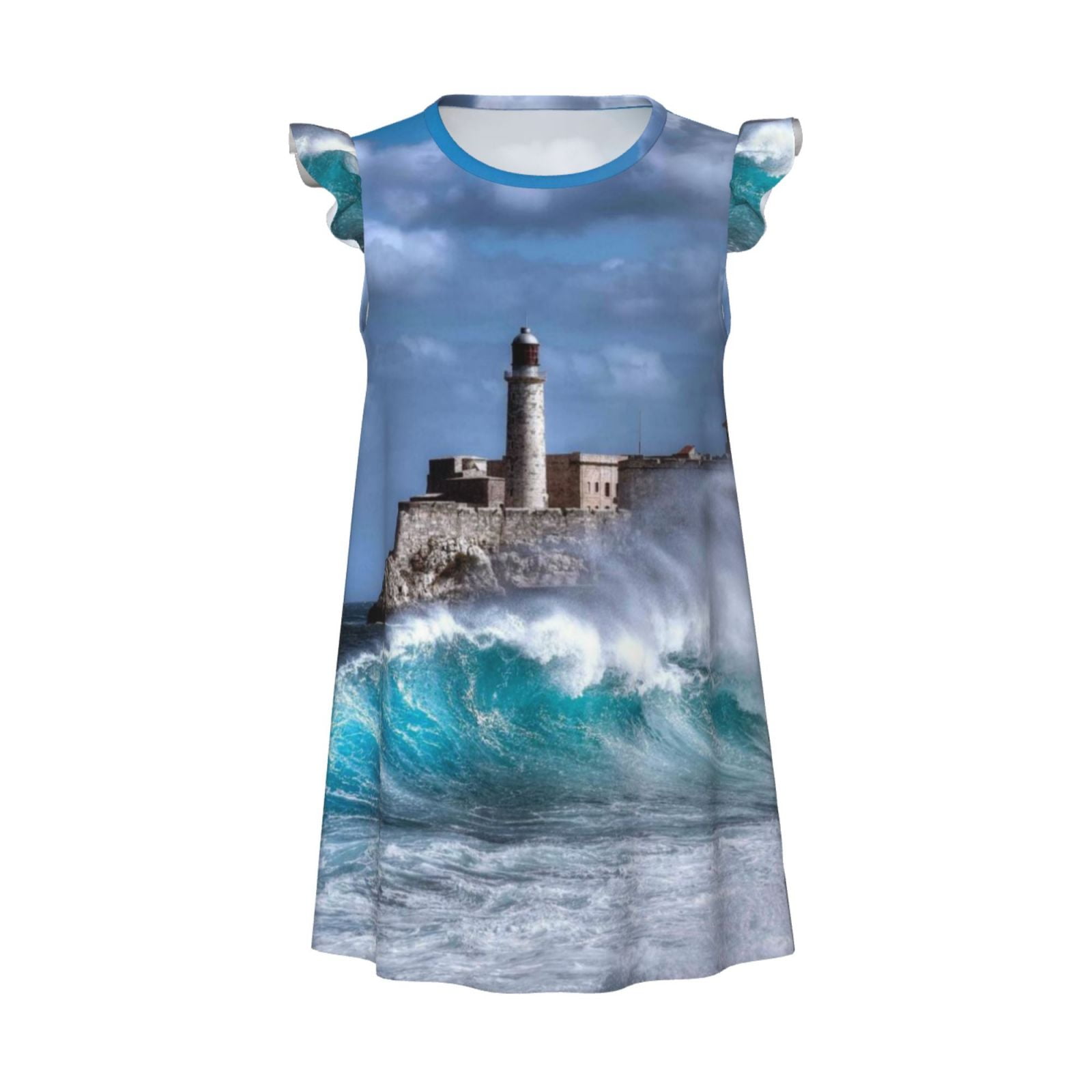 Qekee Lighthouse in Havana for Girls Nightgowns, Princess Pajama ...