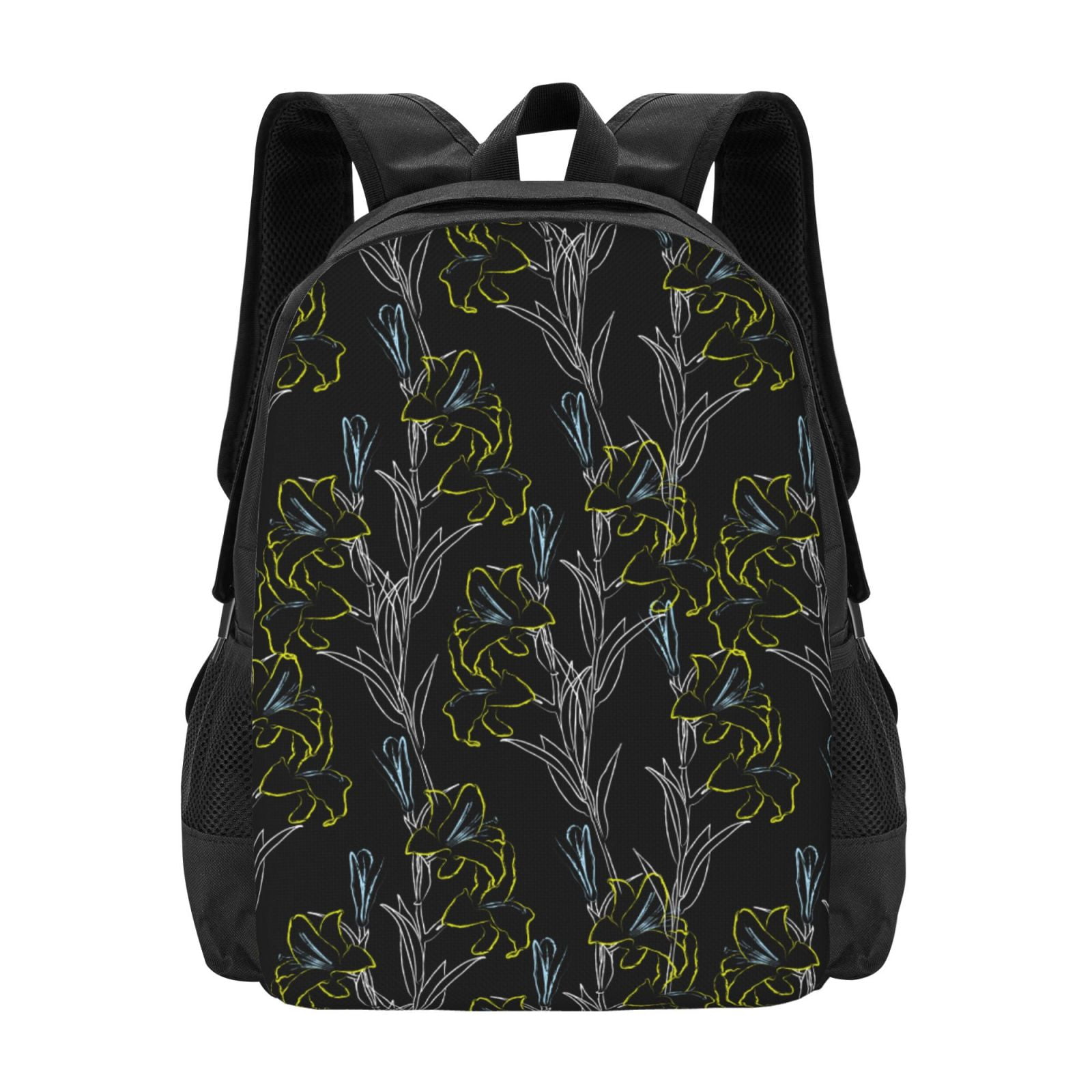 Qekee Lilies Flowers for Travel Laptop Backpack for womem and men ...