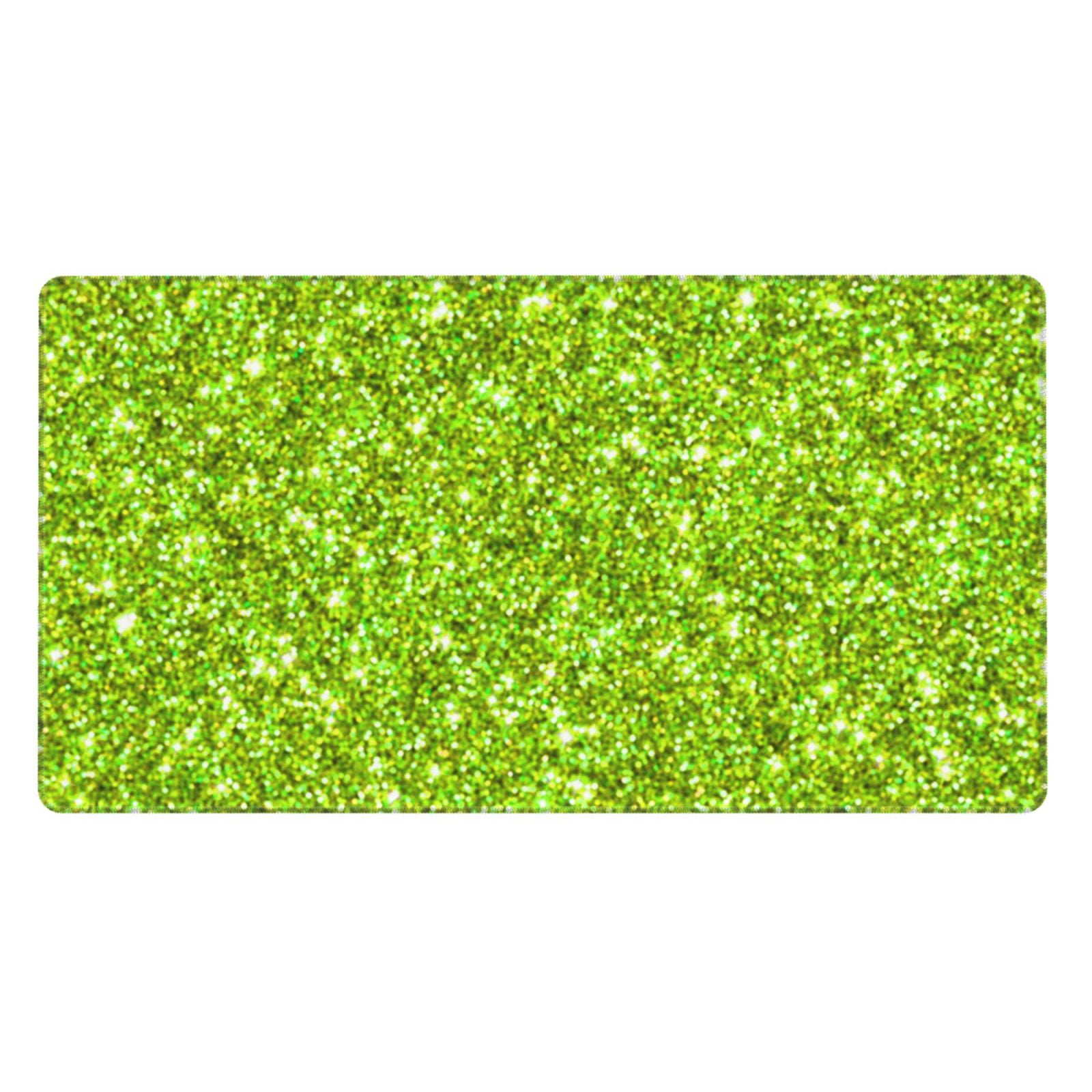 Qekee Lime green glitter Print Desk Pad Protector,Mouse Pad,Office Desk ...
