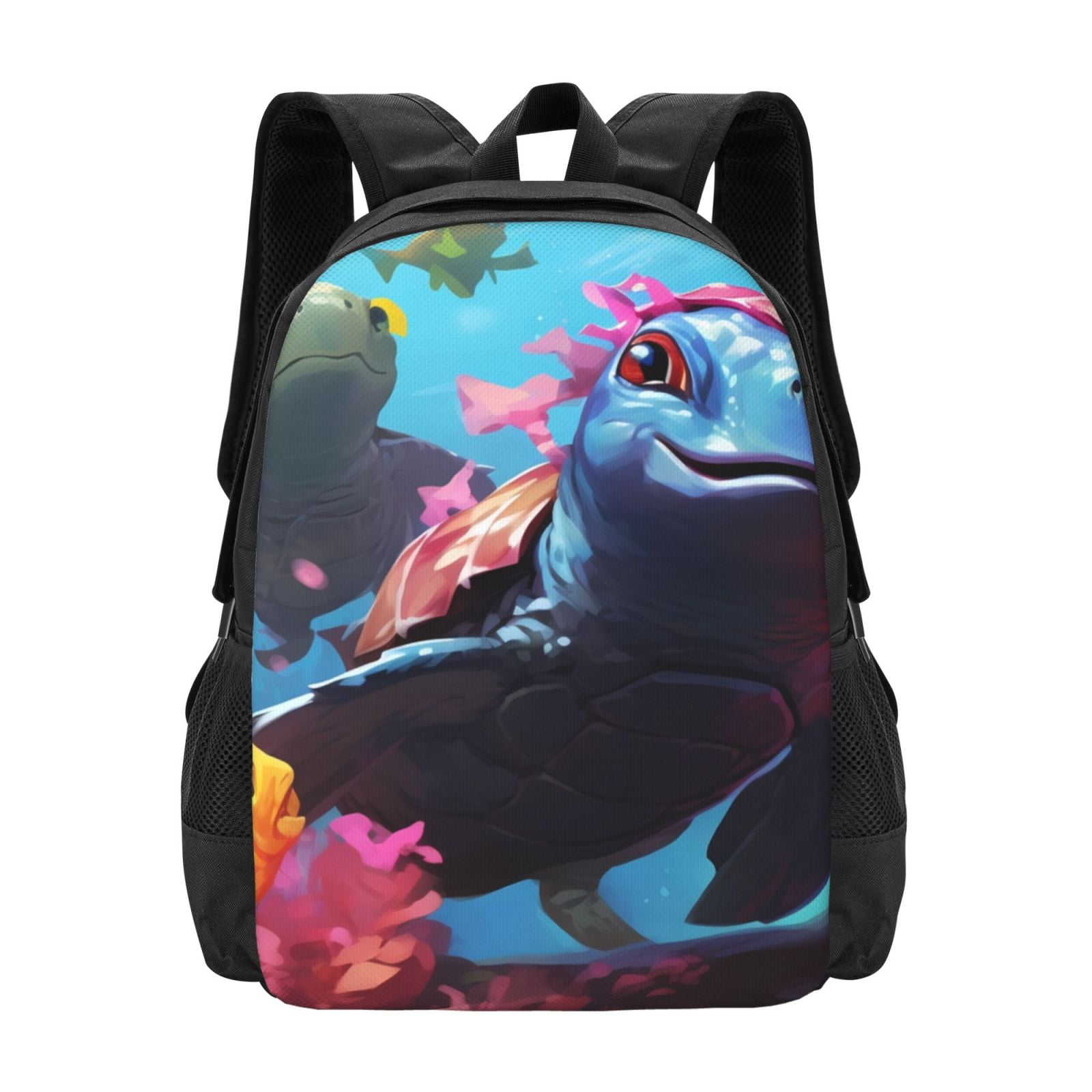 Qekee Lively Cute Turtle for Travel Laptop Backpack for womem and men ...
