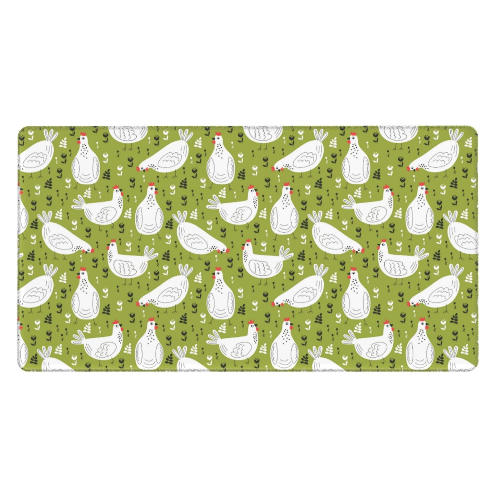 Qekee Lovely Chickens Print Desk Pad Protector,Mouse Pad,Office Desk ...