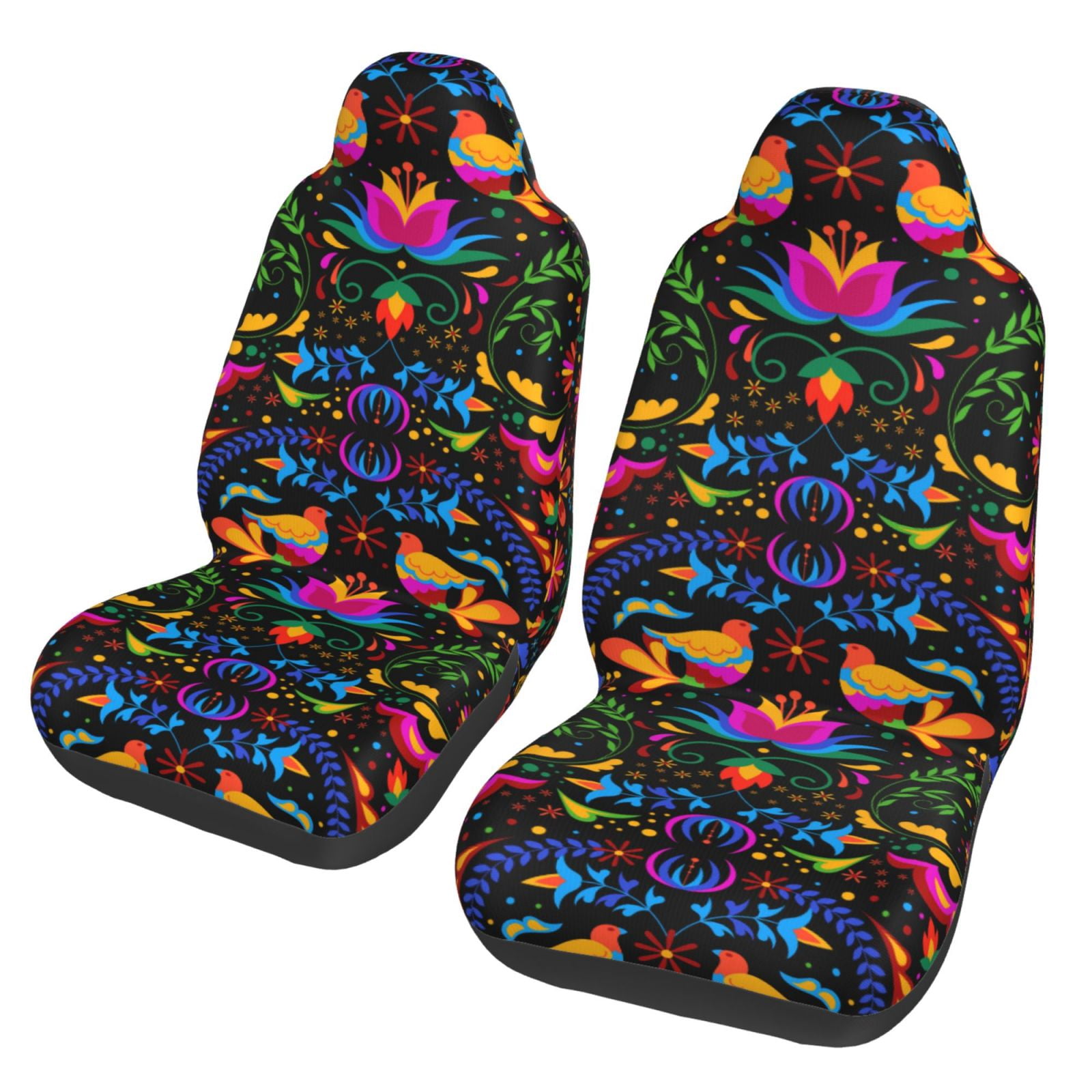 Qekee Mexican Flower Traditional1 for Car Seat Cover for Cars - Soft ...