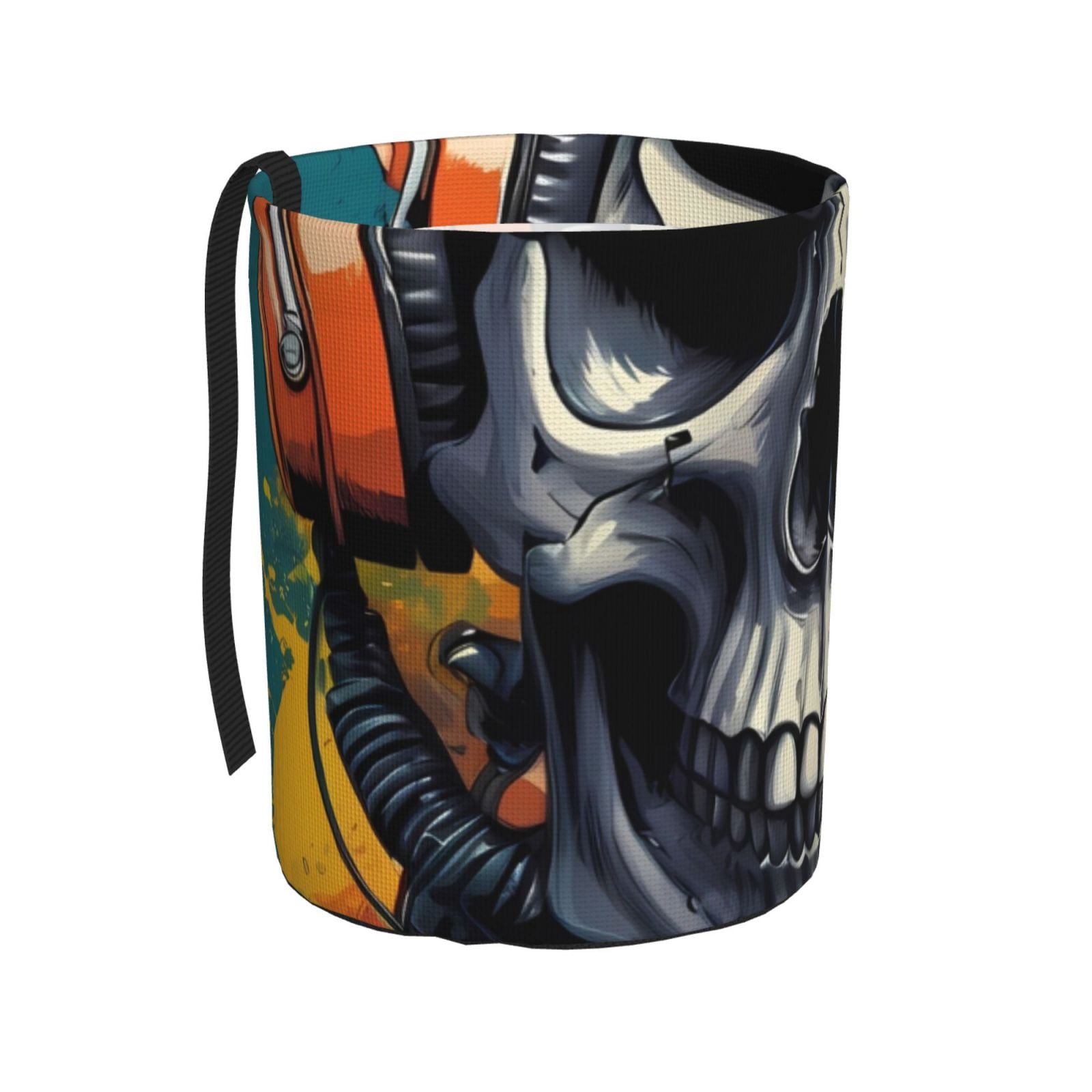 Qekee Modern Hip-Hop Skull Print Automotive Waterproof Portable ...