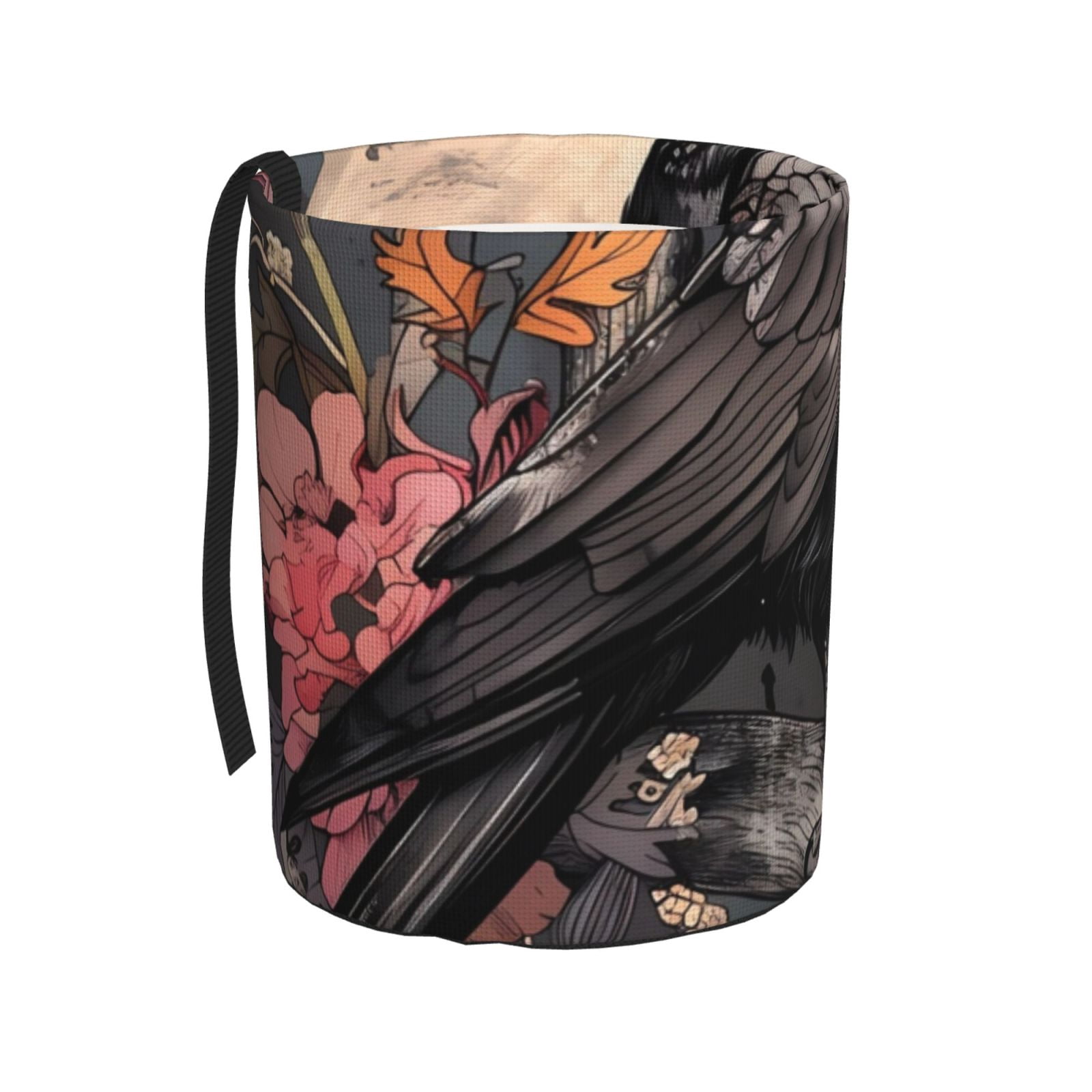 Qekee Moonlit Crow Blossoms Print Automotive Waterproof Portable ...