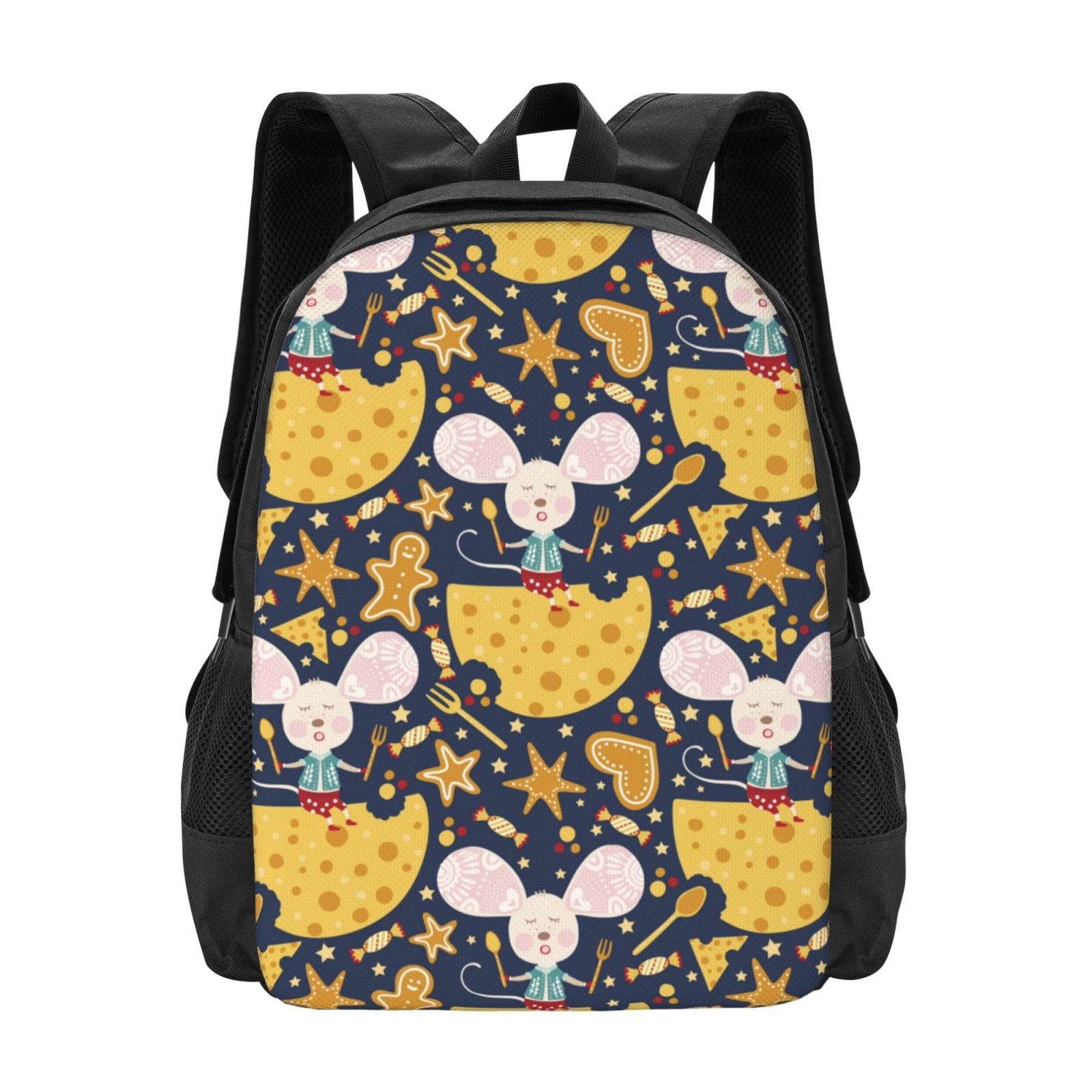 Qekee Mouse Cheese for Travel Laptop Backpack for womem and men ...