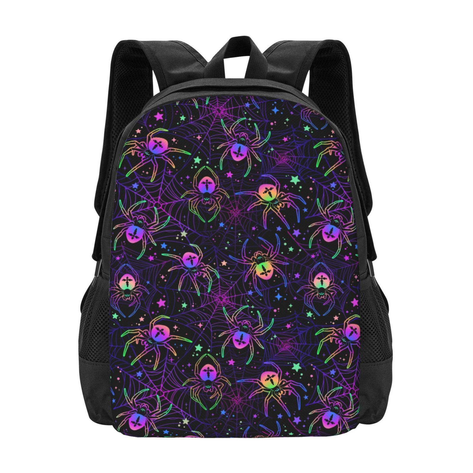 Qekee Multi-colored Spiders for Travel Laptop Backpack for womem and ...