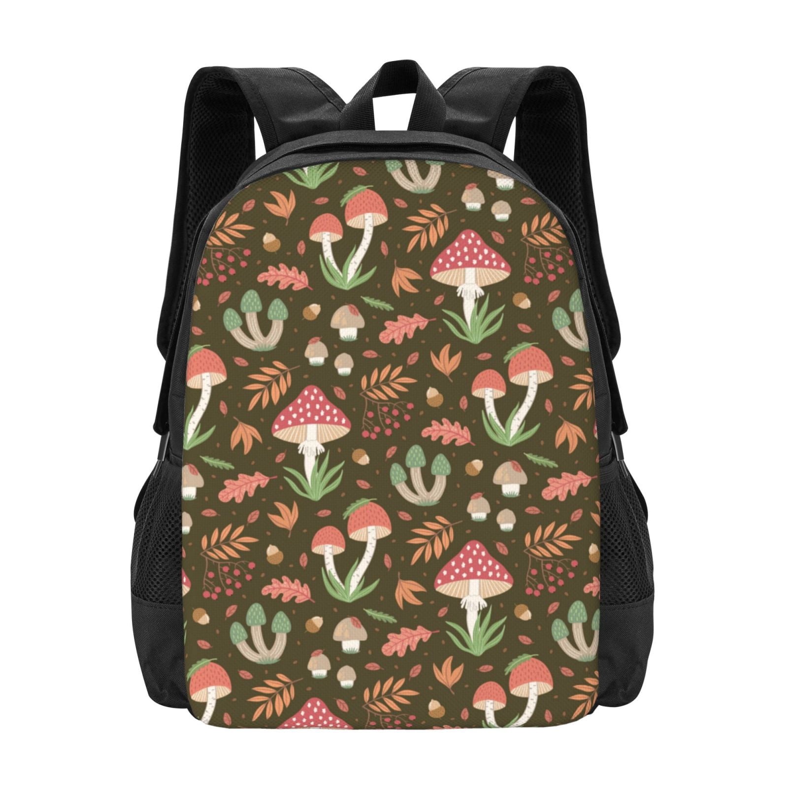Qekee Mushrooms and Autumn for Travel Laptop Backpack for womem and men ...