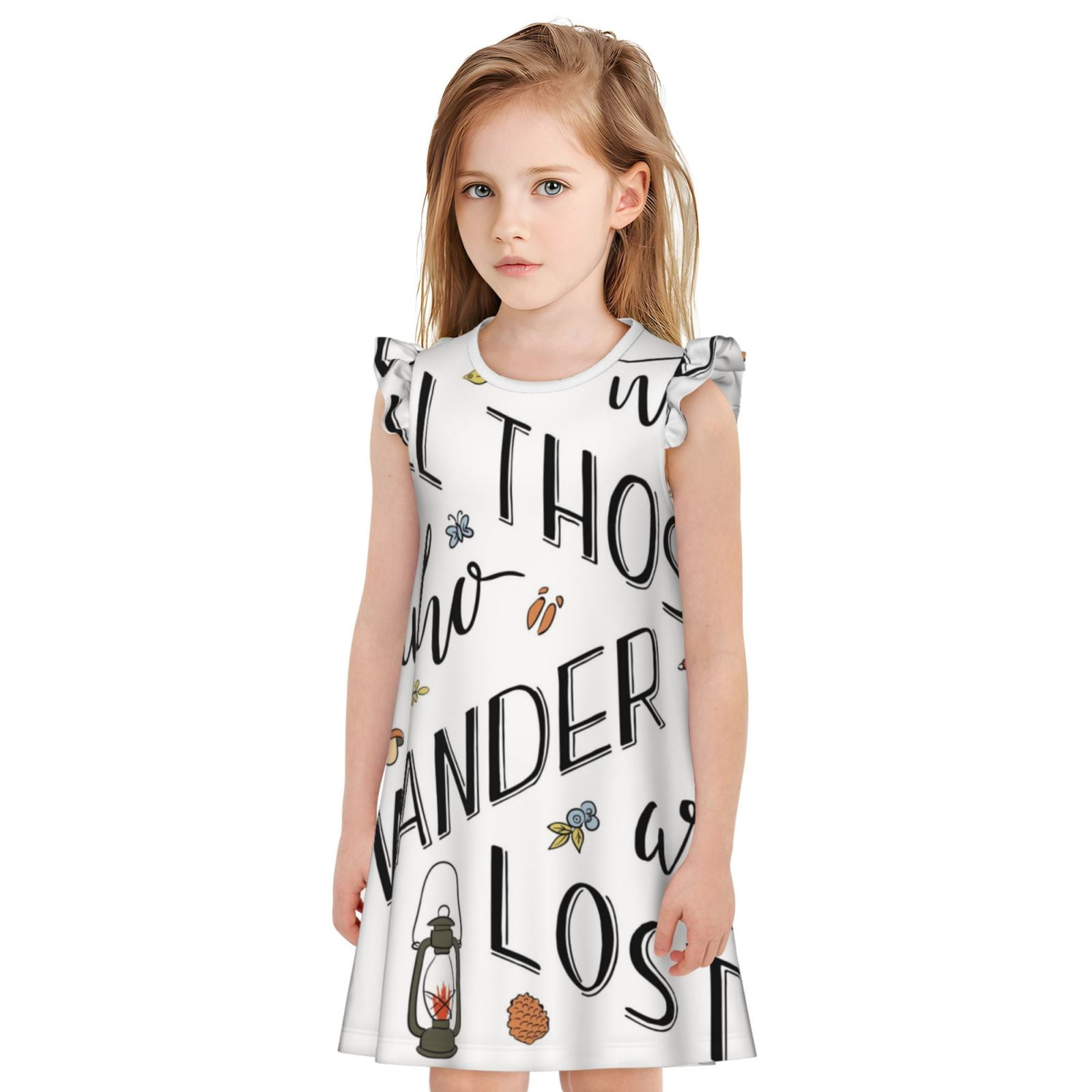 Qekee Not All Those Who Wander Are Lost 3 for Girls Nightgowns ...