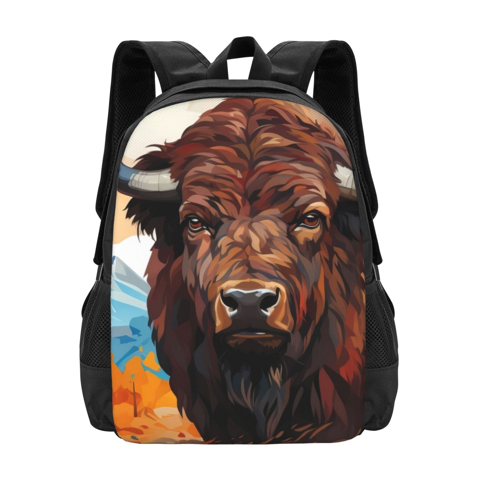 Qekee Oil Painting Style Iceberg Yak for Travel Laptop Backpack for ...