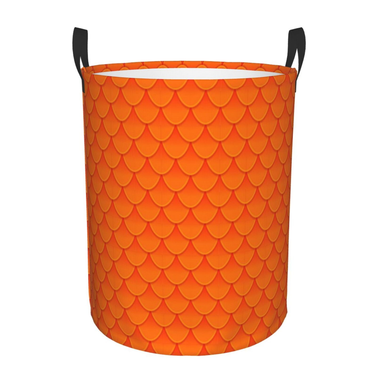 Qekee Orange Scales print Laundry Hamper Basket, Hamper Basket for ...