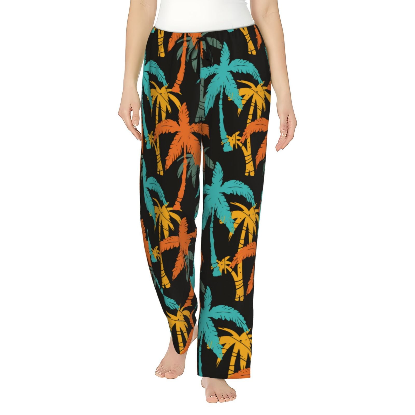 Qekee Palm Trees print Women Pajama Pants - Walmart.com