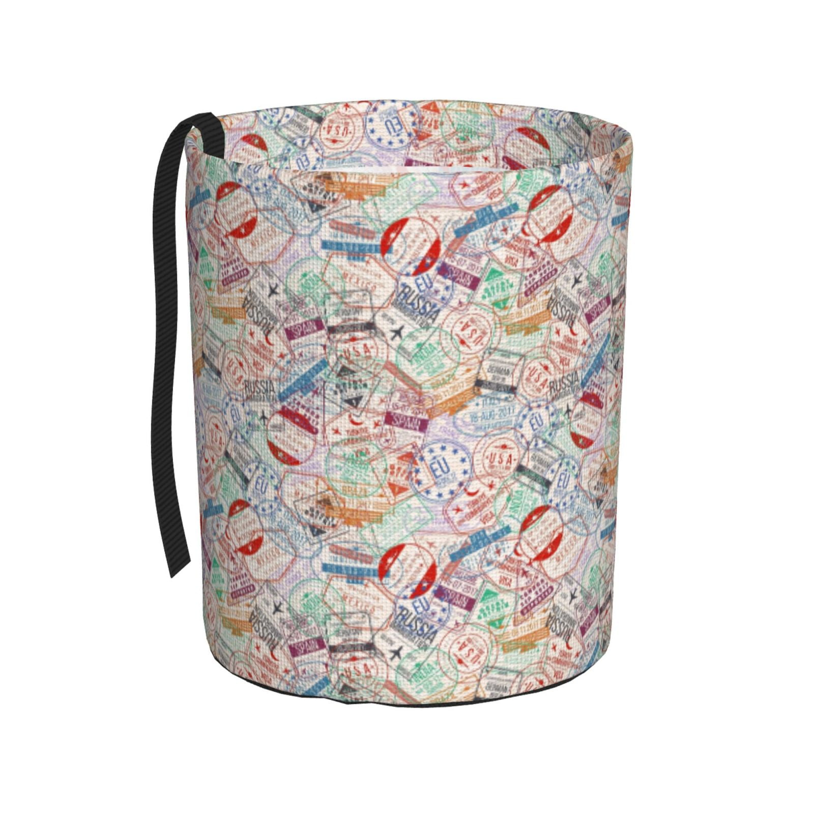 Qekee Passport Stamp Print Automotive Waterproof Portable Collapsible ...