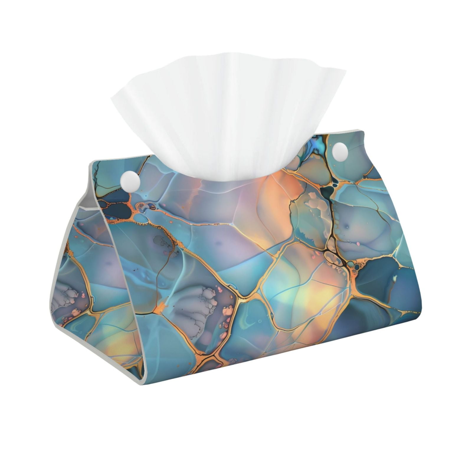 Qekee Pastel Abstract Fluid Art Print Long Tissue Box Cover, Tissue ...