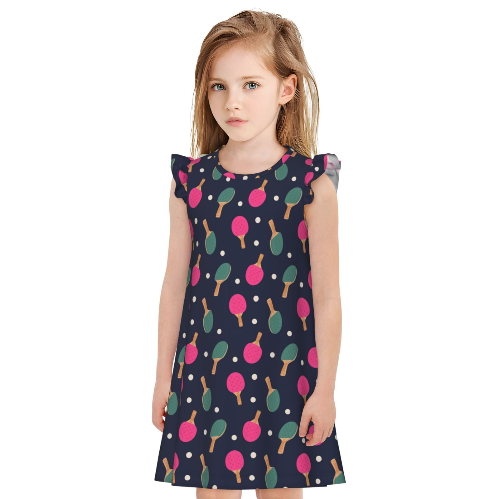 Qekee Ping Pong Rackets And Balls for Girls Nightgowns, Princess Pajama ...