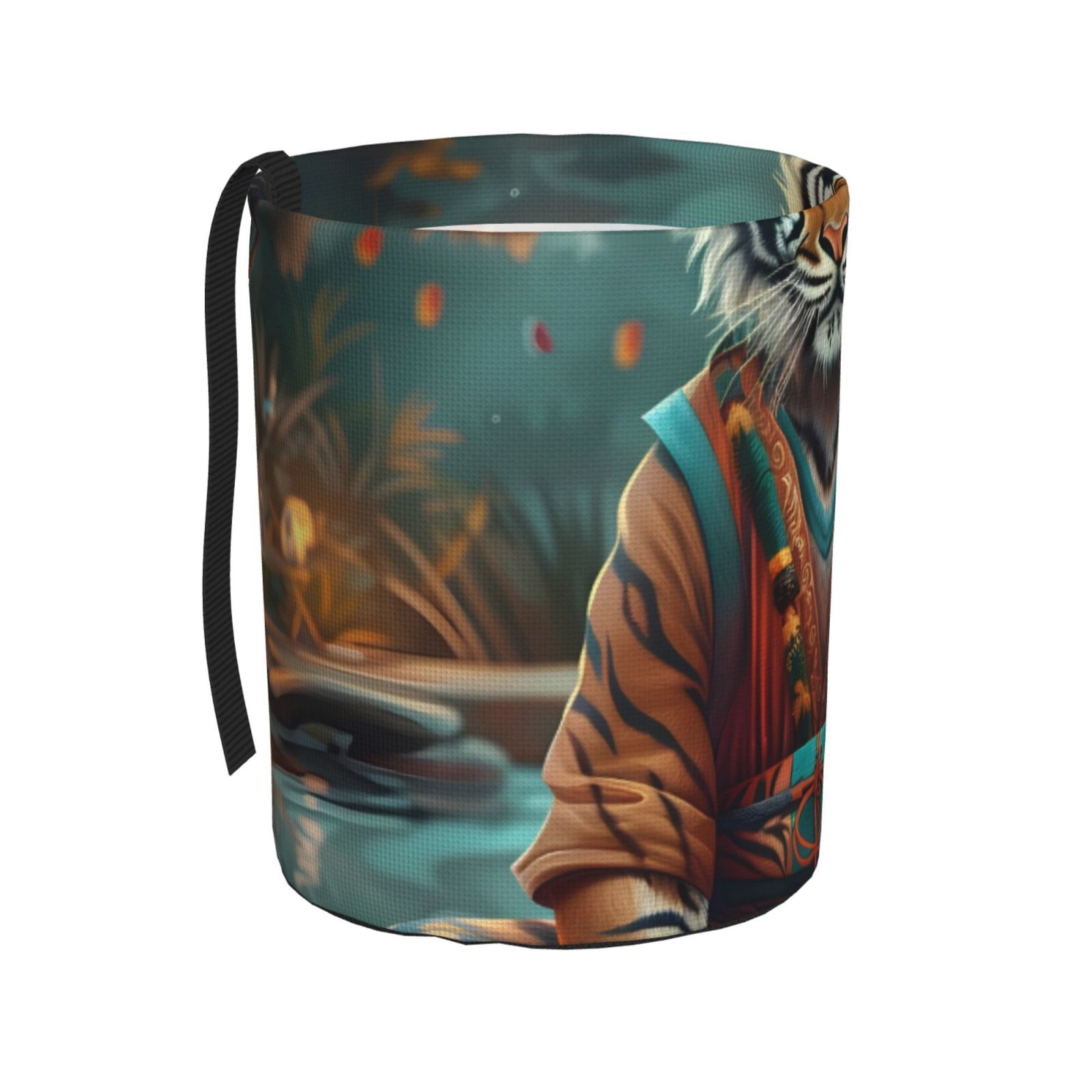 Qekee Pond Meditating Tiger Print Automotive Waterproof Portable ...