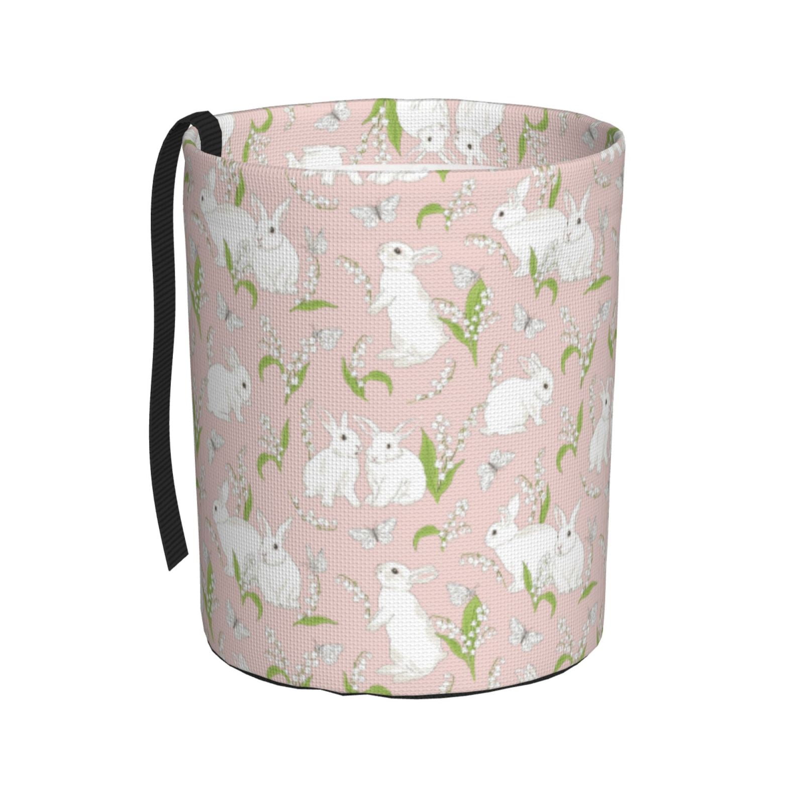 Qekee Rabbit Print Automotive Waterproof Portable Collapsible Trash Can ...