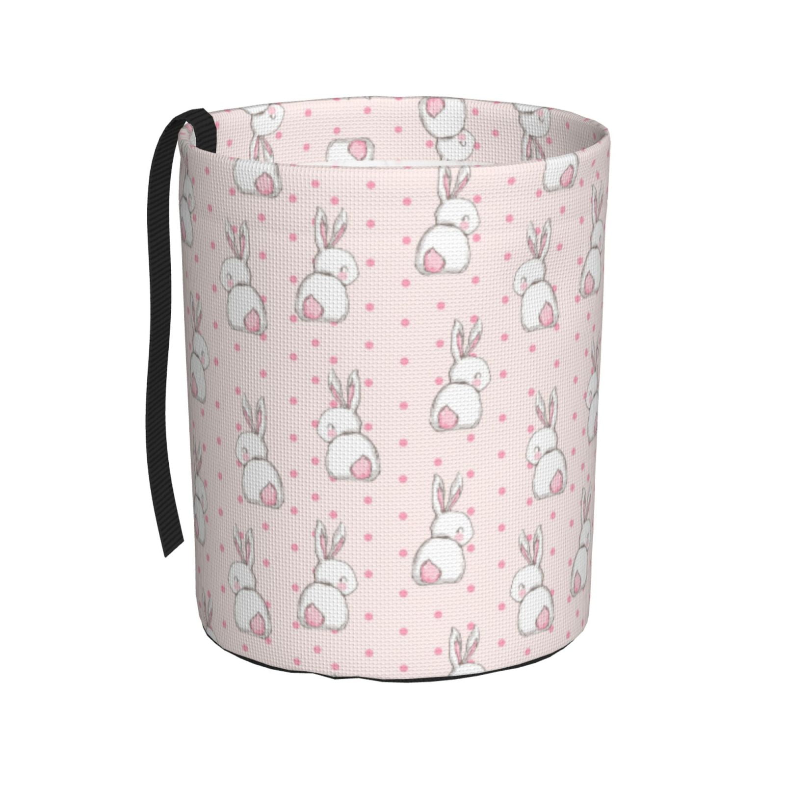 Qekee Rabbit Print Automotive Waterproof Portable Collapsible Trash Can ...