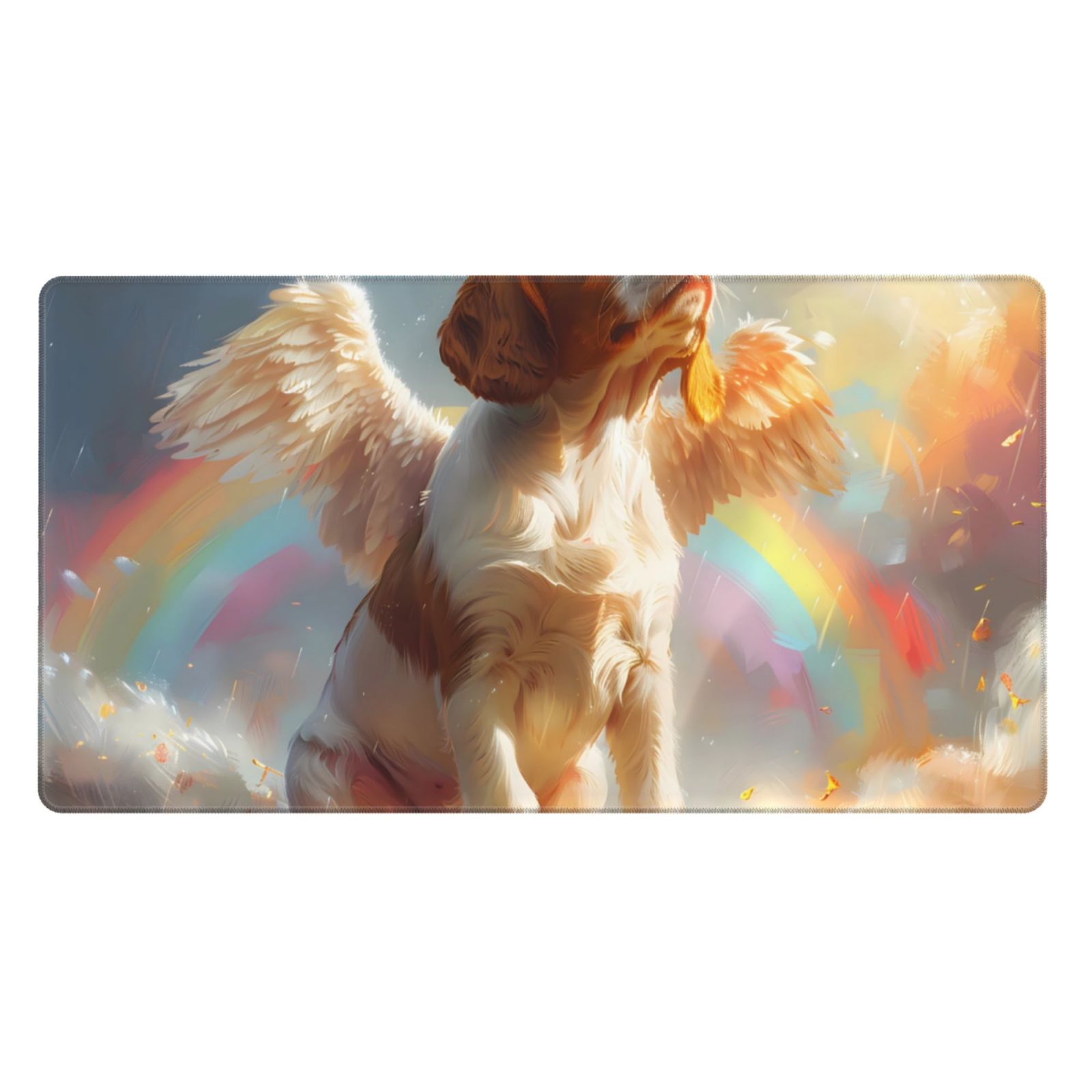 Qekee Rainbow English Cocker Spaniel Print Desk Pad Protector,Mouse Pad ...