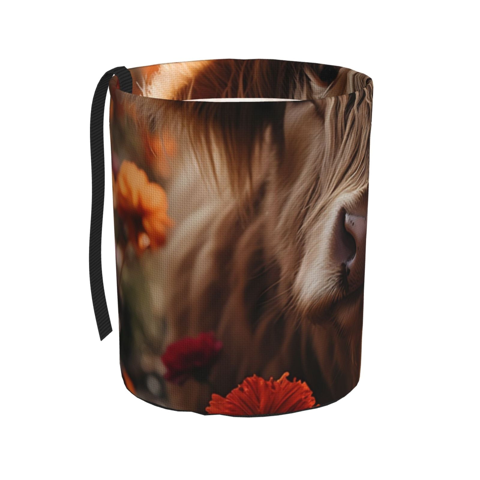 Qekee Realistic Flower Cow Print Automotive Waterproof Portable ...