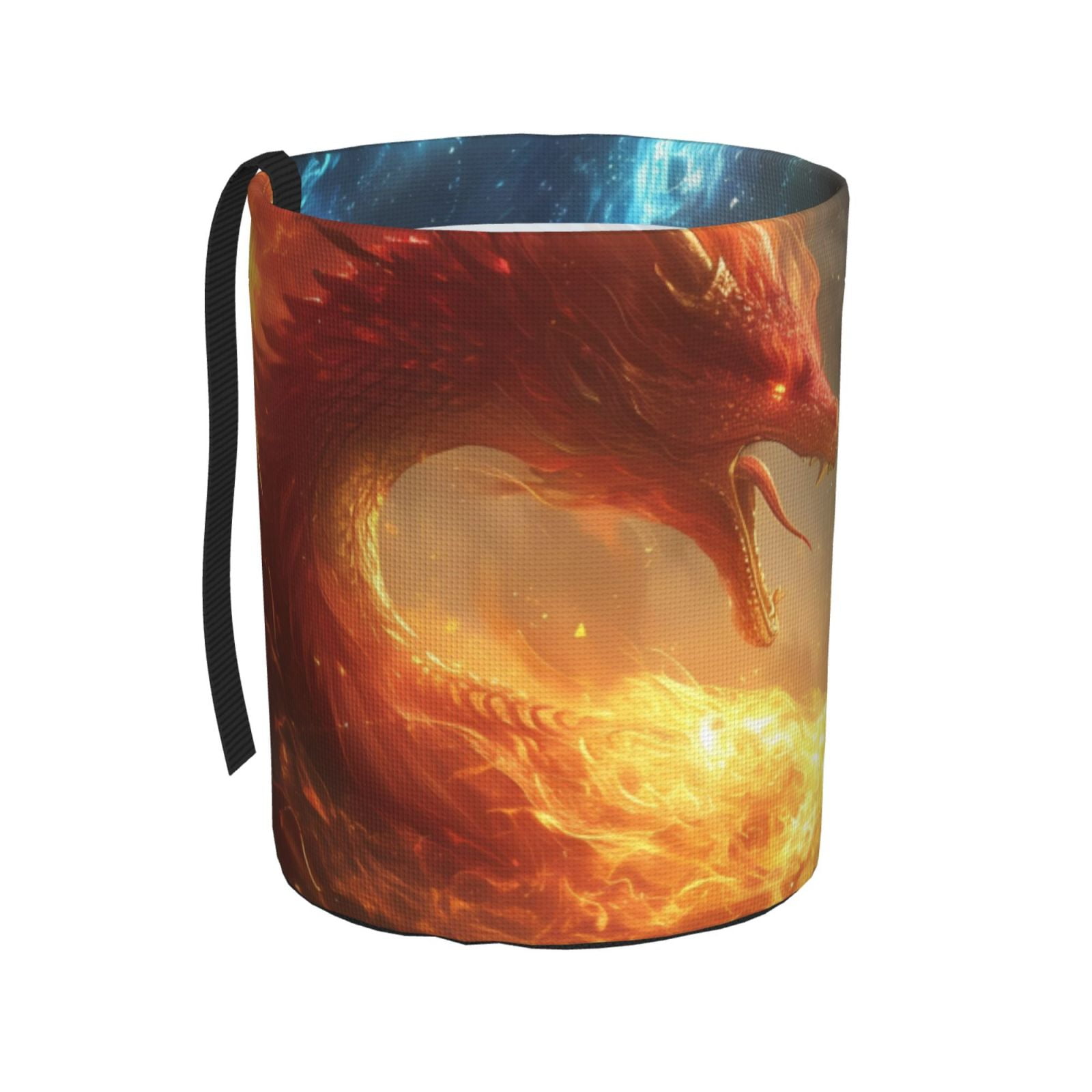 Qekee Red And Blue Fire Dragon B Print Automotive Waterproof Portable ...