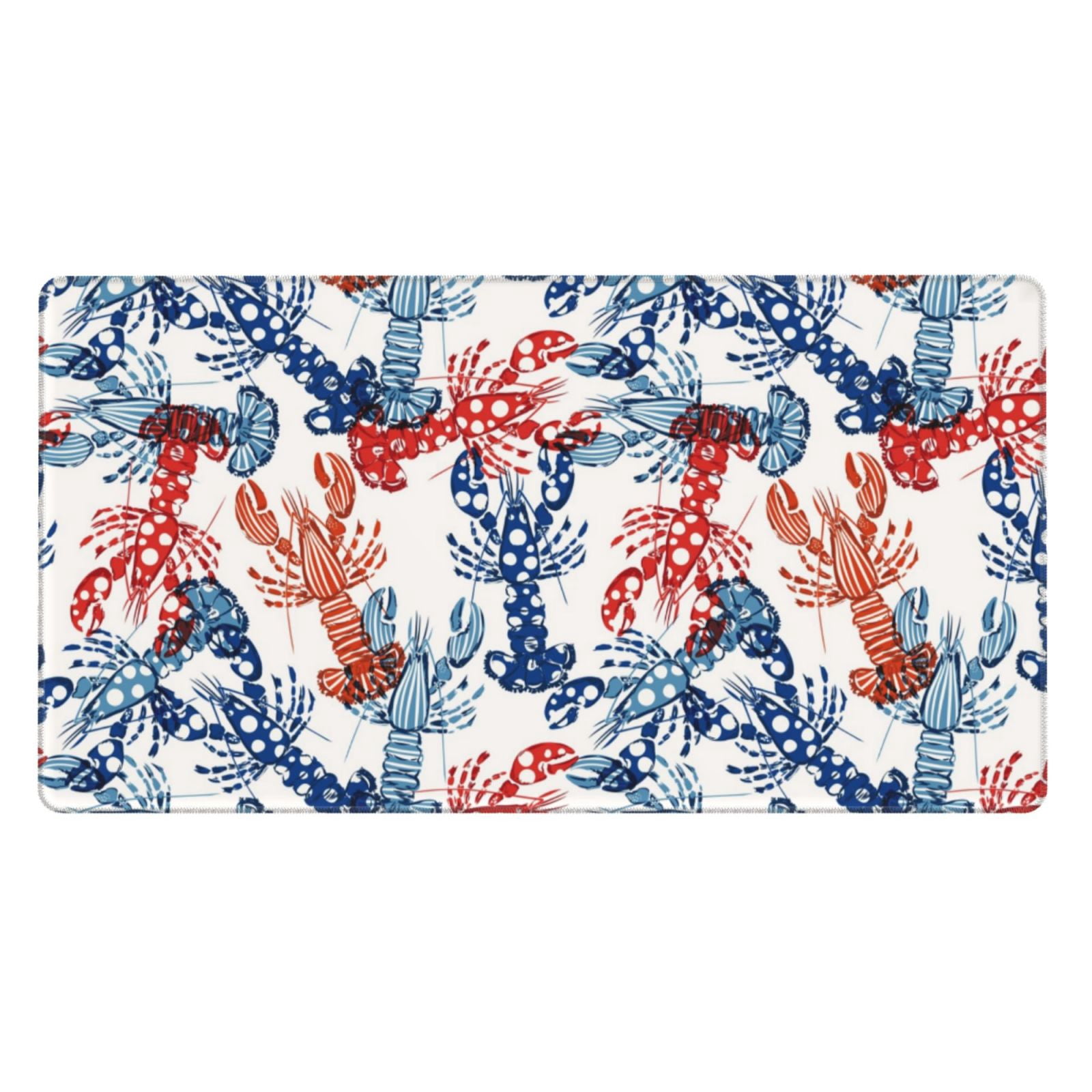 Qekee Red Lobster Print Desk Pad Protector,Mouse Pad,Office Desk Mat ...