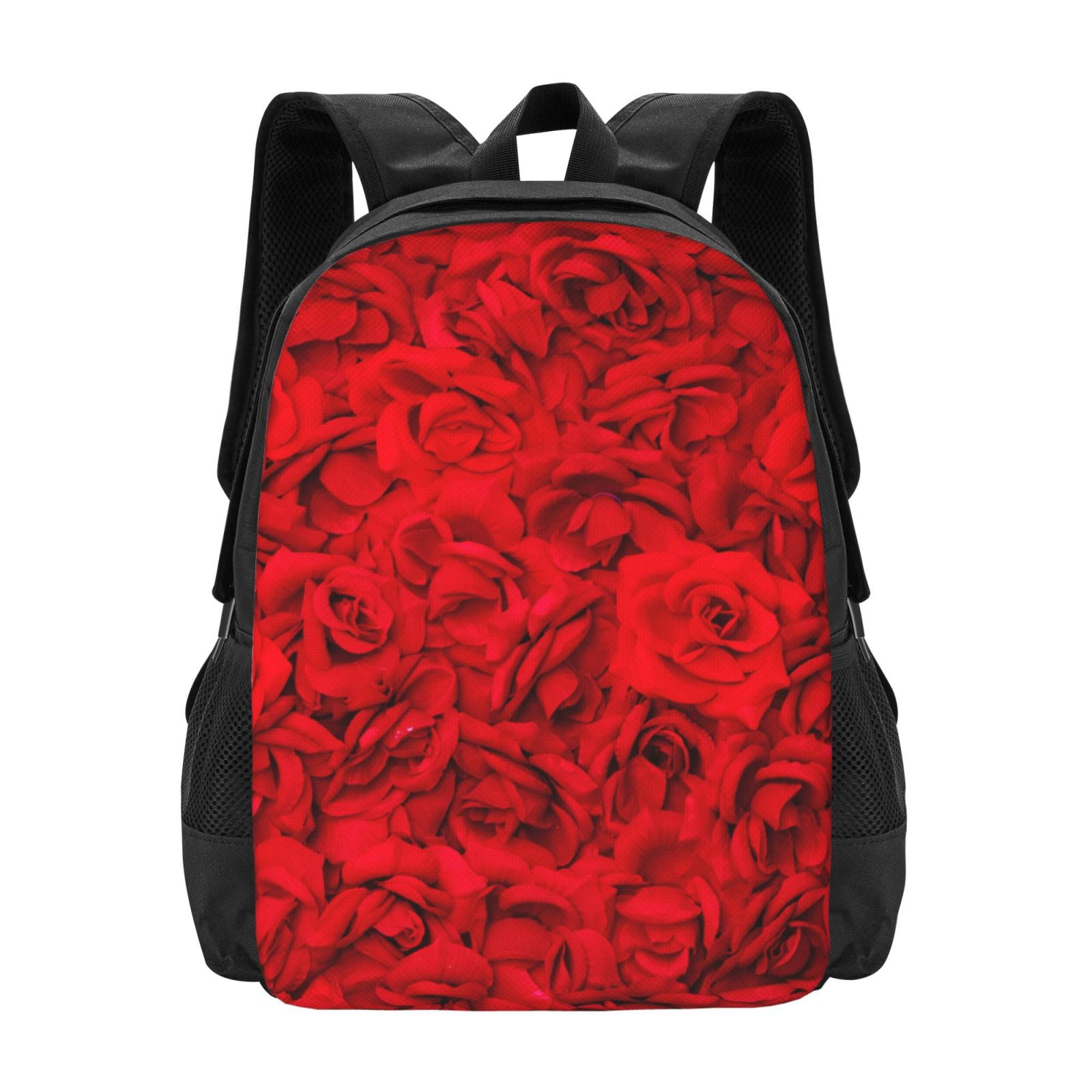 Qekee Red Rose for Travel Laptop Backpack for womem and men,Business ...