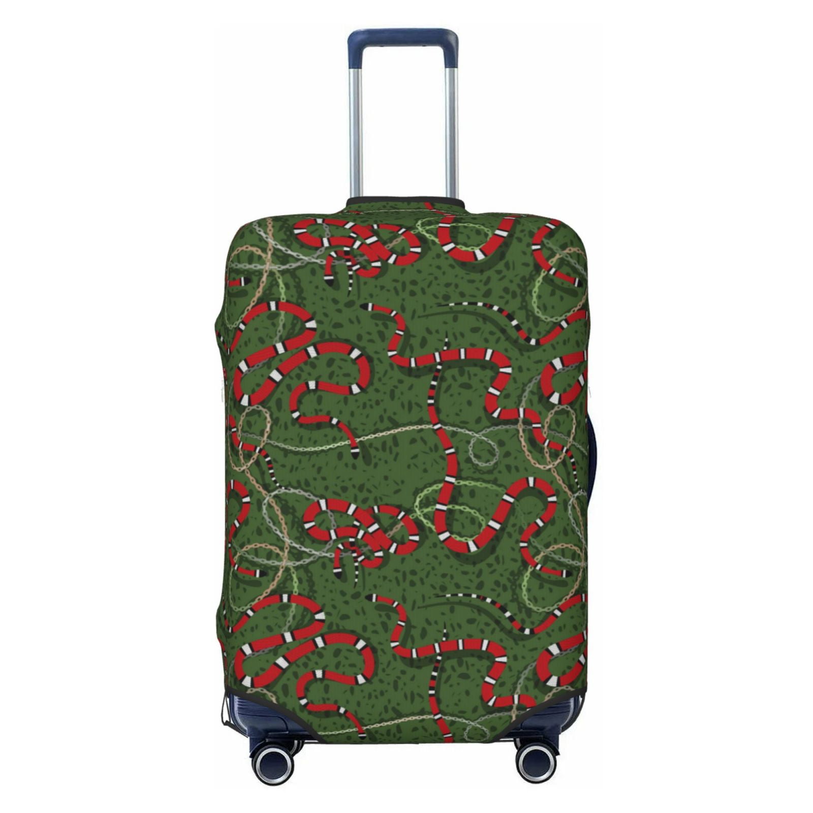 Qekee Red Snake Elastic Luggage Cover, Double-sided Print, Invisible ...