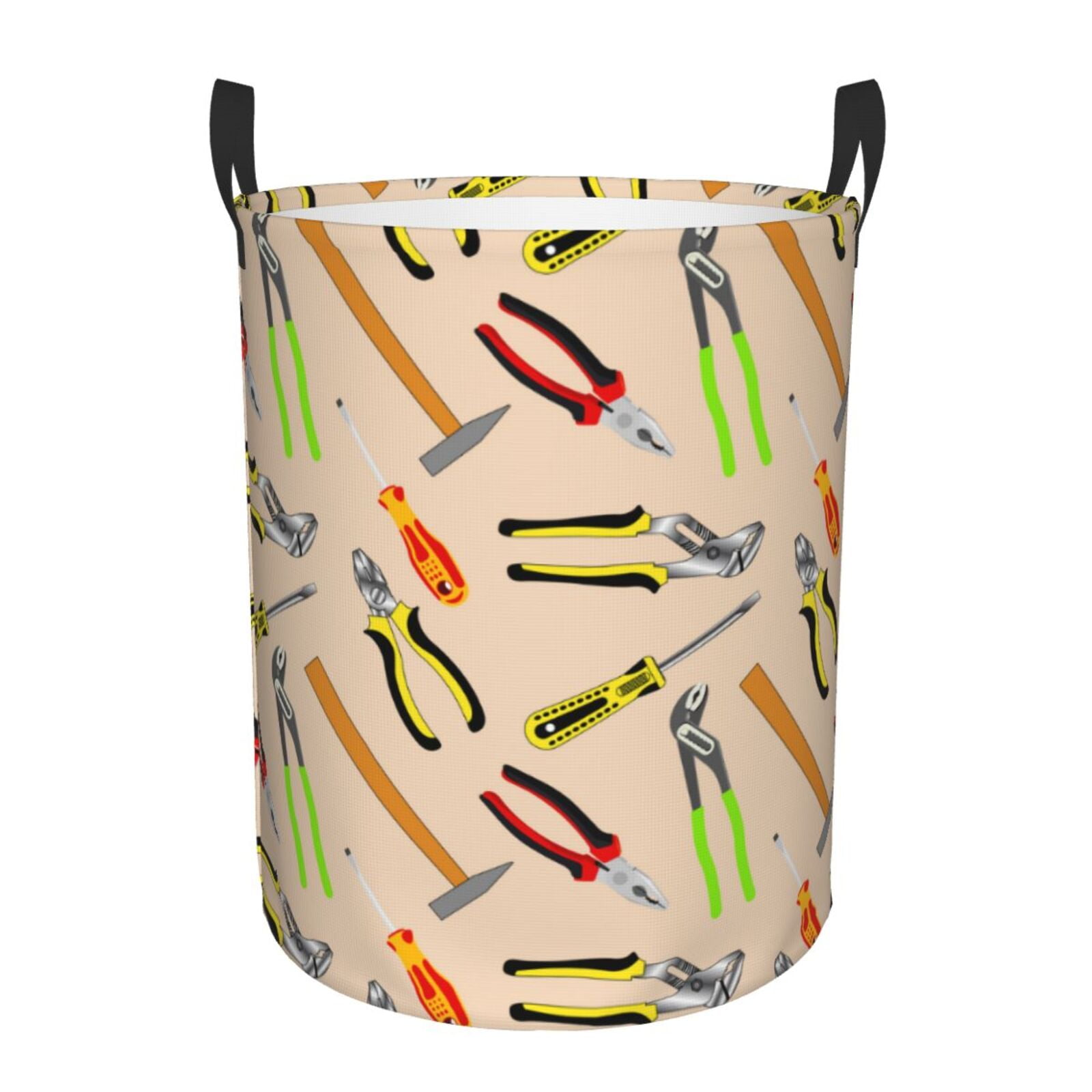 Qekee Repair tools Print Laundry Hamper Basket, Laundry Hamper ...