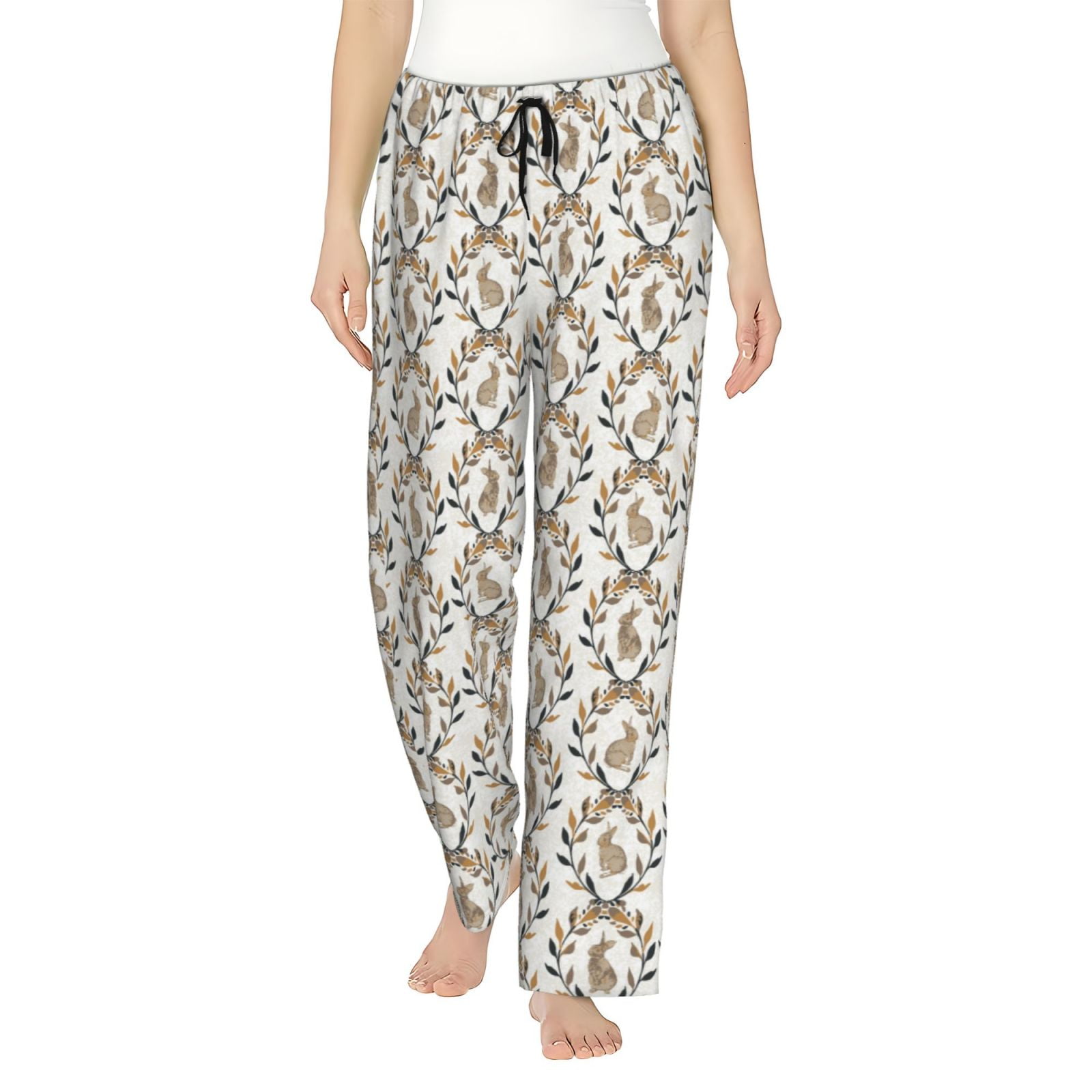 Qekee Retro Bunny print Women Pajama Pants - Walmart.com