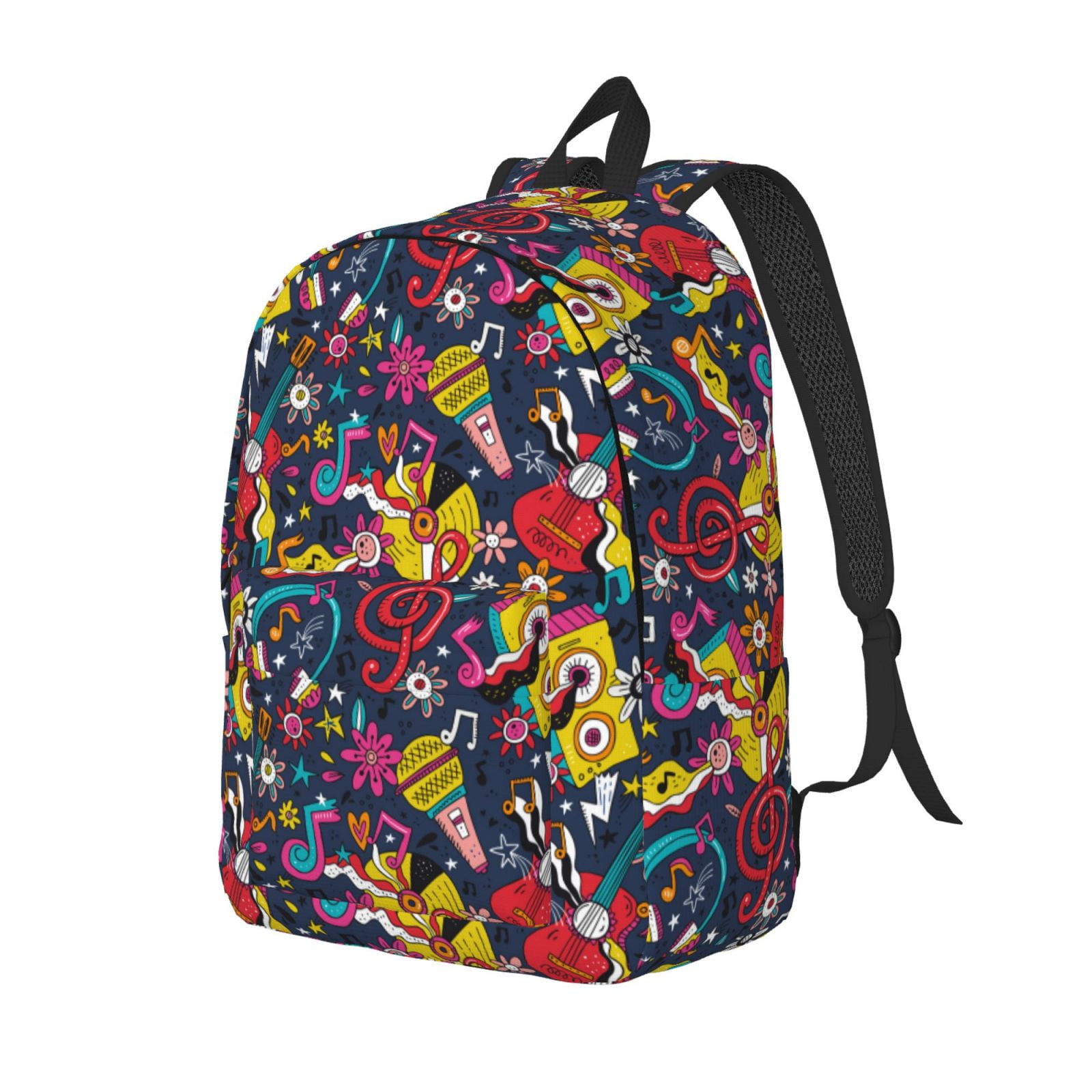 Qekee Rock Music for Canvas College Laptop Backpack is a durable ...