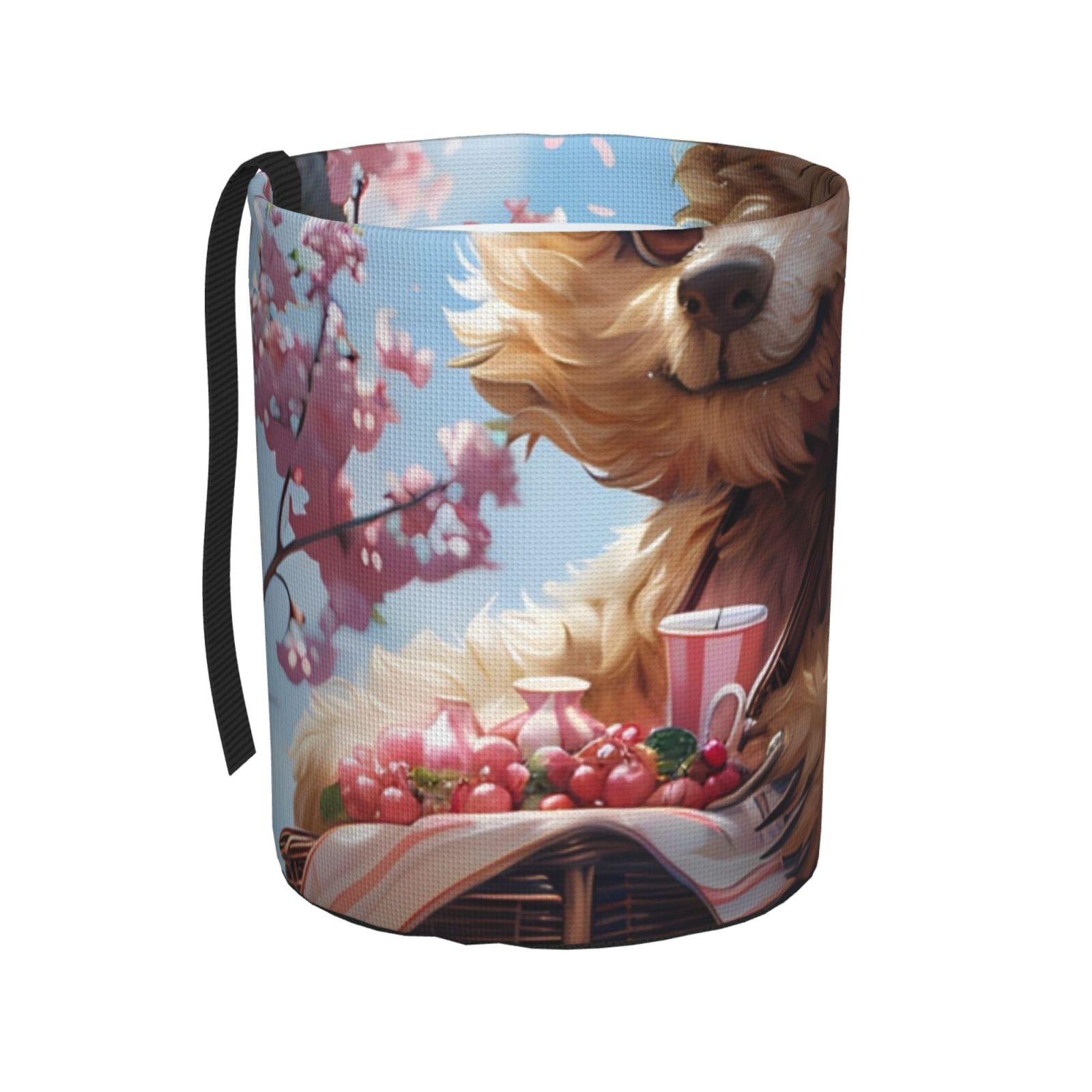 Qekee Romantic Floral Bear Print Automotive Waterproof Portable ...