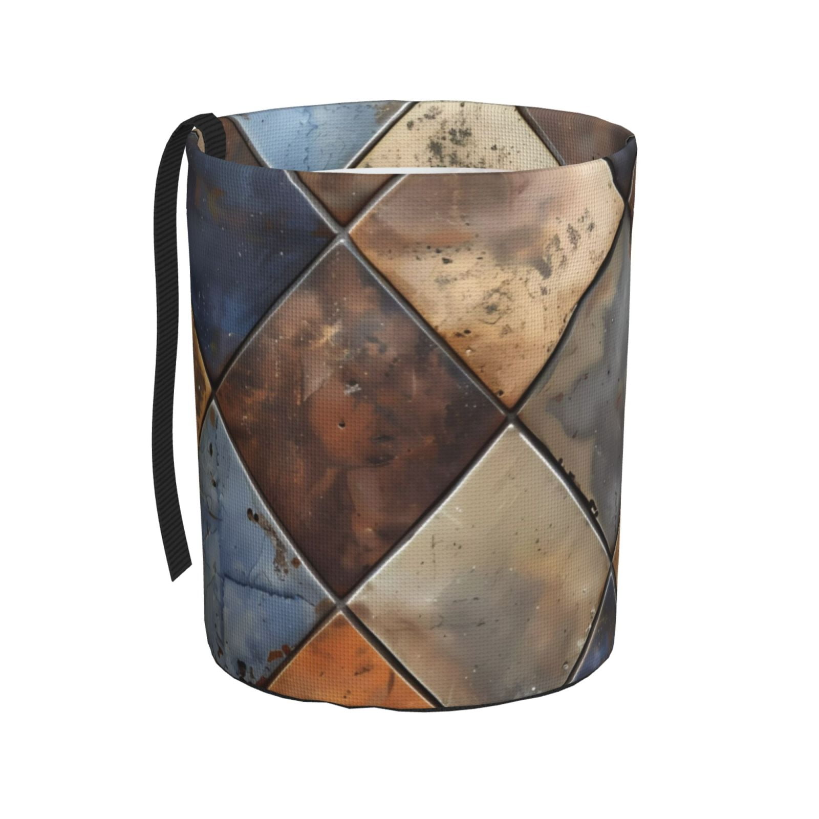 Qekee Rustic Tile Pattern Print Automotive Waterproof Portable ...