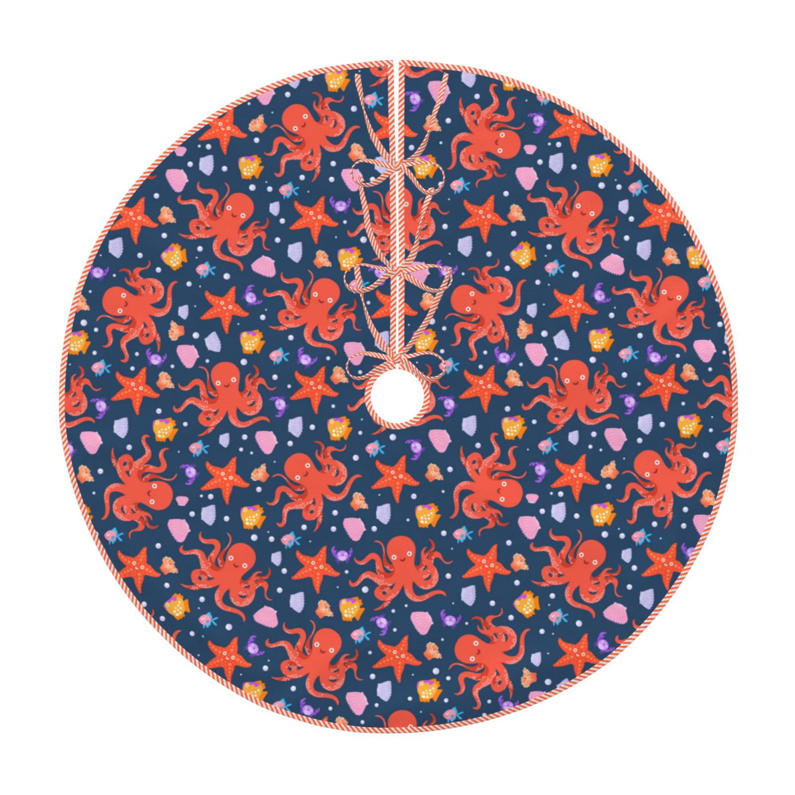 Qekee Sea Animals print Christmas Tree Skirt , A Versatile Winter ...