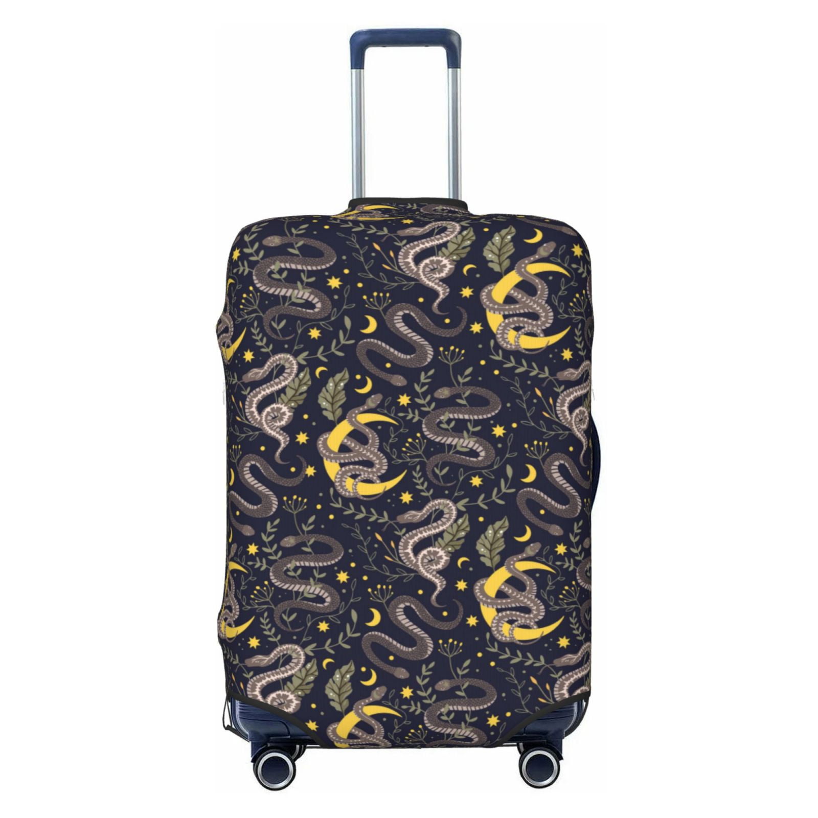 Qekee Snake Sleep Elastic Luggage Cover, Double-sided Print, Invisible ...