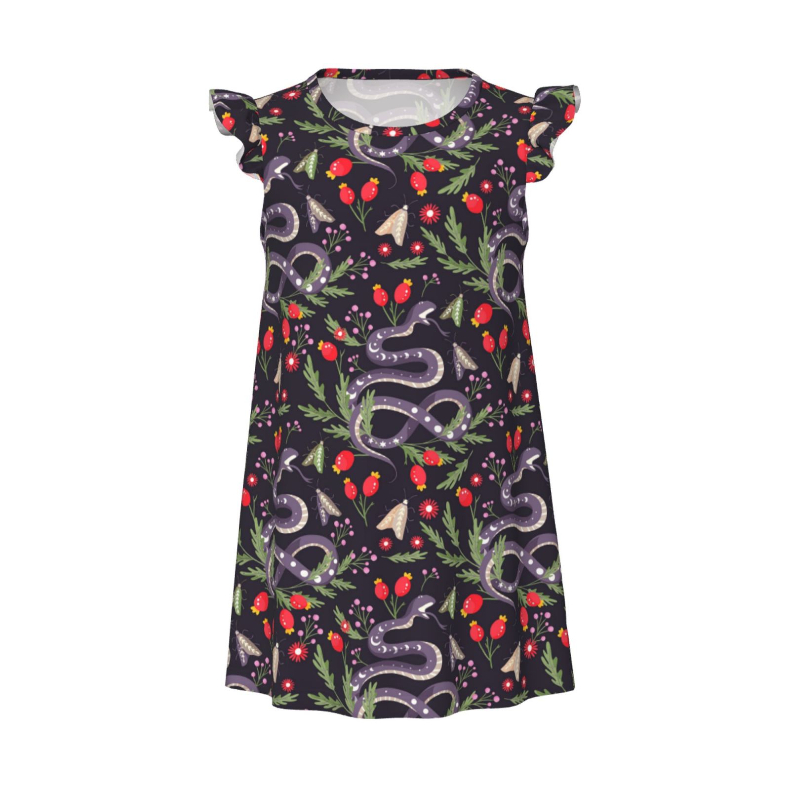 Qekee Snakes And Snake Fruit for Girls Nightgowns, Princess Pajama ...