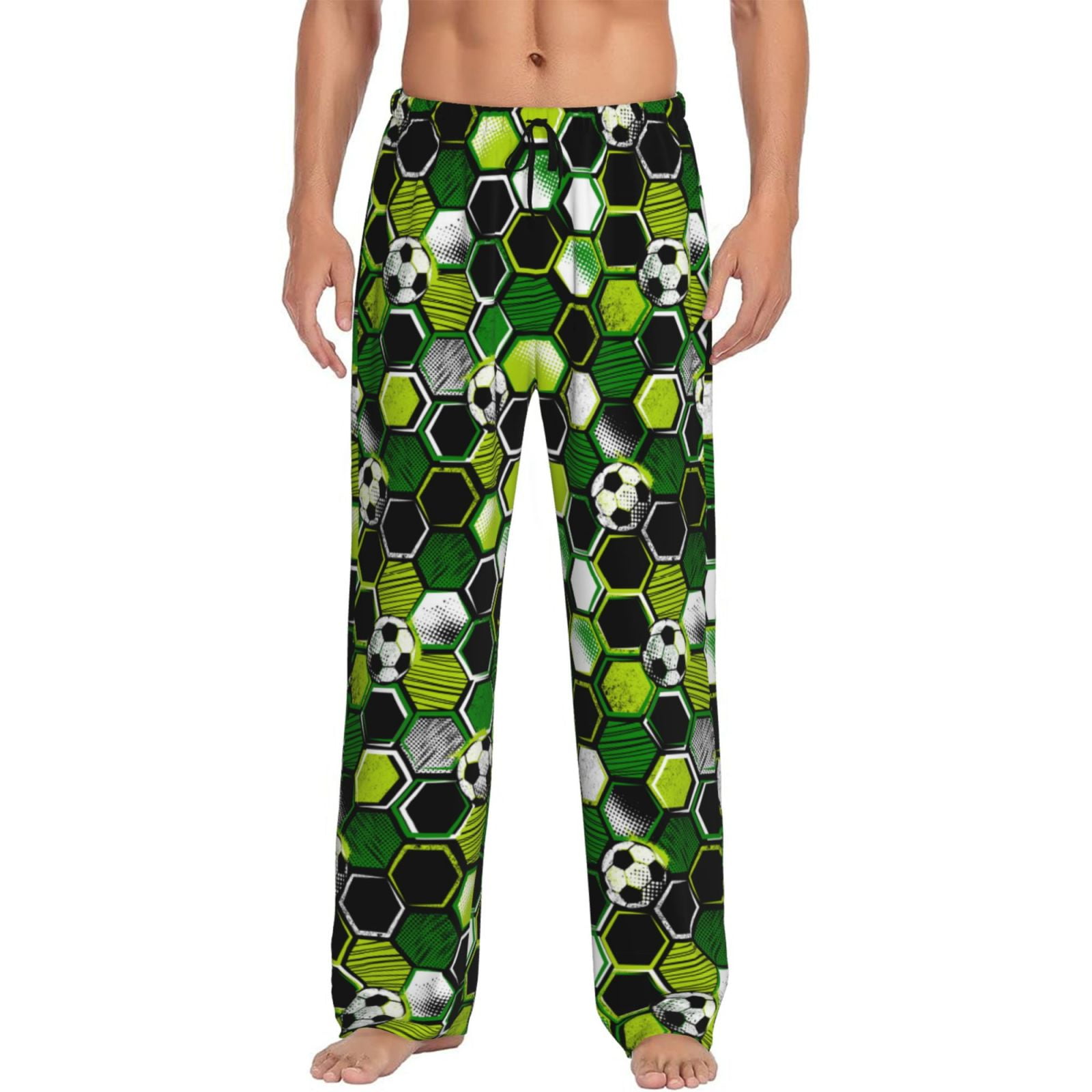 Qekee Soccer1 Men's Straigh Pajama Pant - Walmart.com