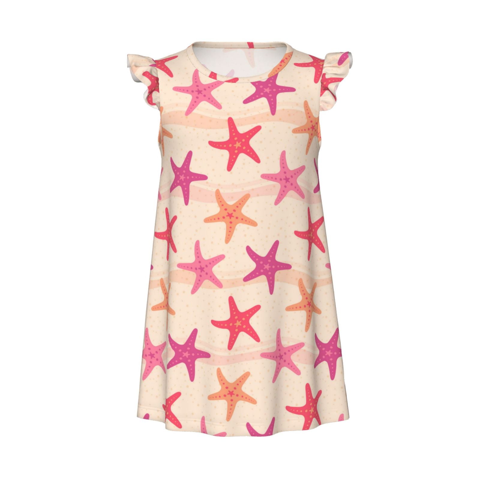 Qekee Starfish for Girls Nightgowns, Princess Pajama Dresses for Girls ...