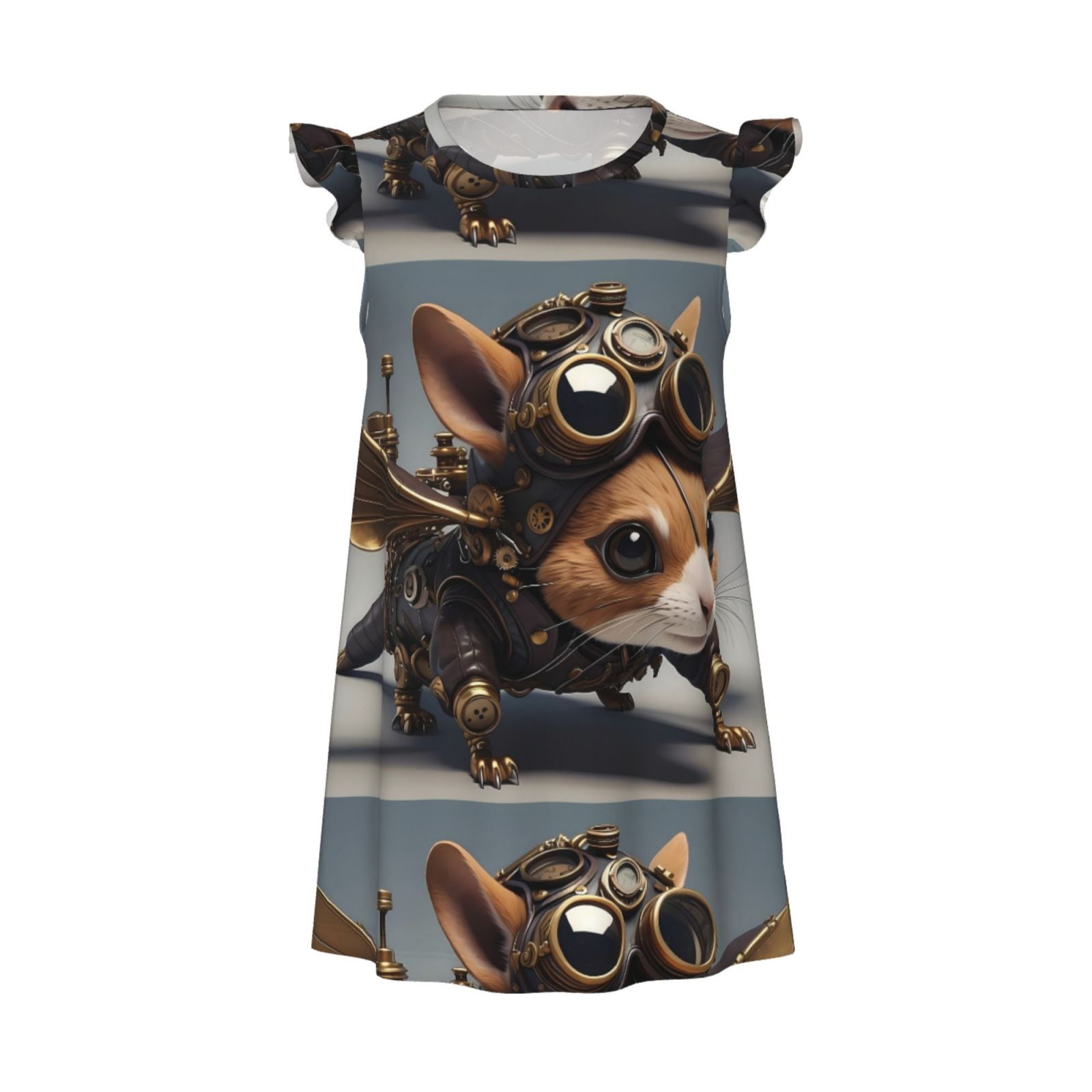 Qekee Steampunk Squirrel Pilot for Girls Nightgowns, Princess Pajama ...