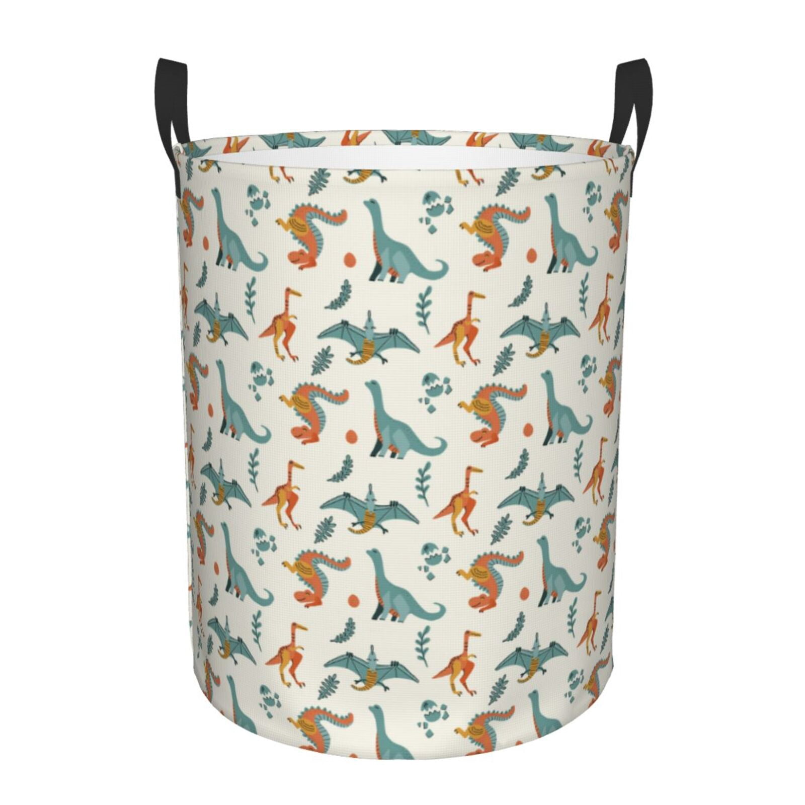 Qekee Summer Dinosaur print Laundry Hamper Basket, Hamper Basket for ...