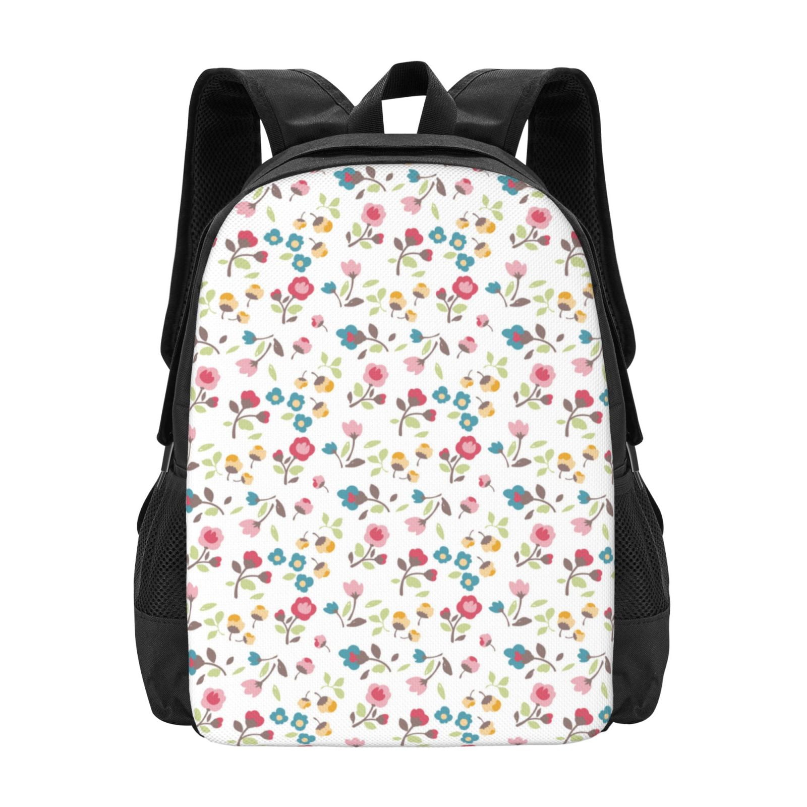 Qekee Summer Floral for Travel Laptop Backpack for womem and men ...