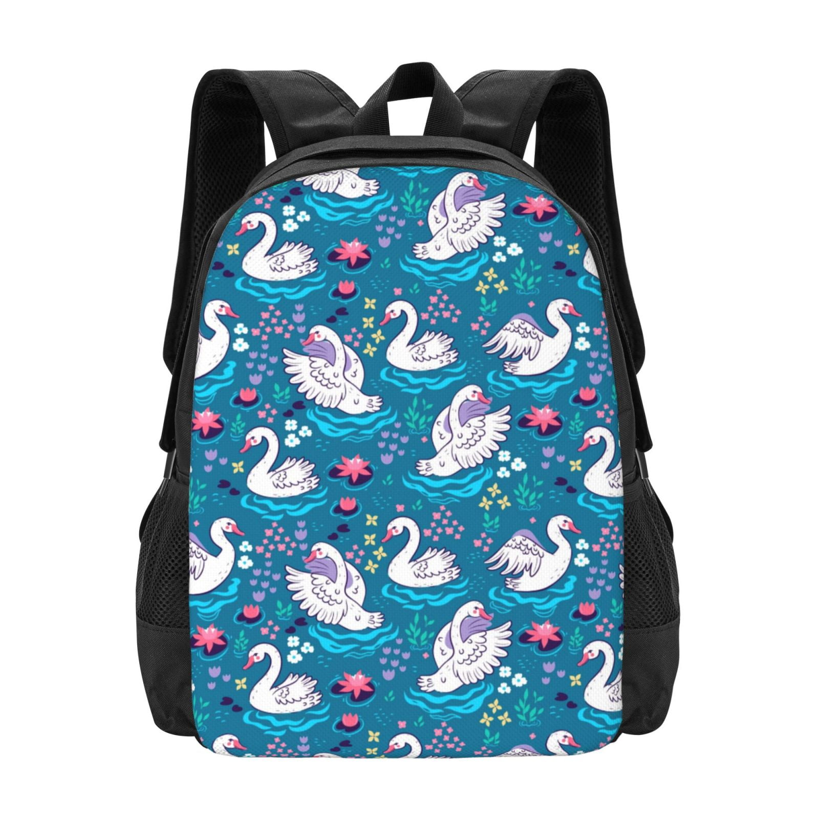 Qekee Swan On The Pond for Travel Laptop Backpack for womem and men ...