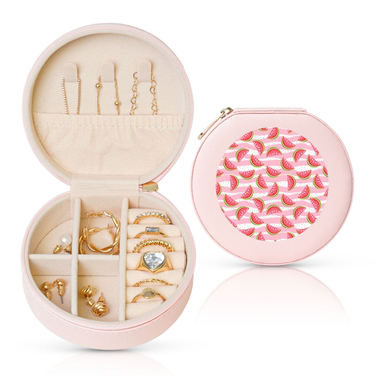 Qekee Sweet Watermelon for Travel Jewelry Box for Women And Girls ...
