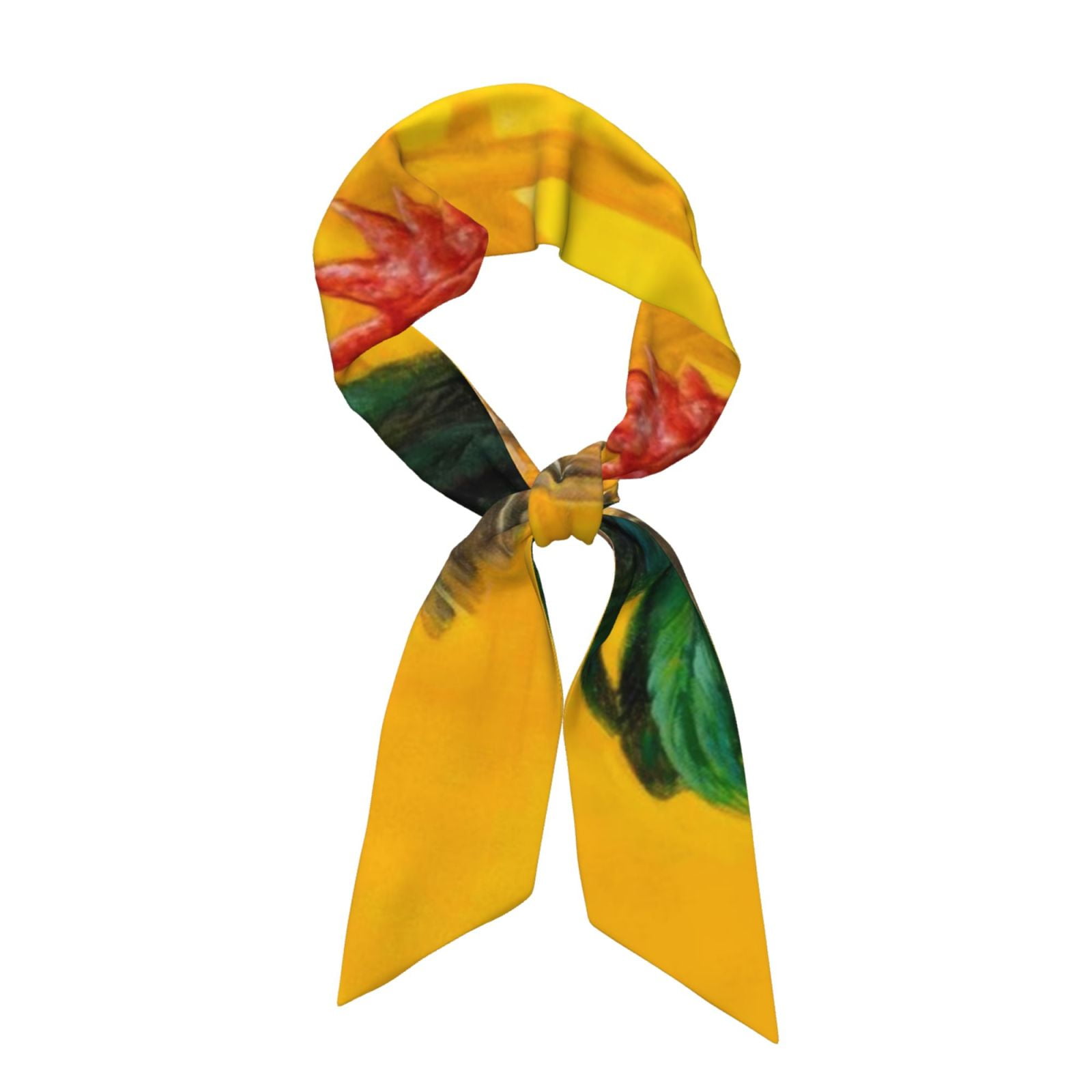 Qekee The Chicken Family for Silk Feeling Scarf Medium Square Satin ...