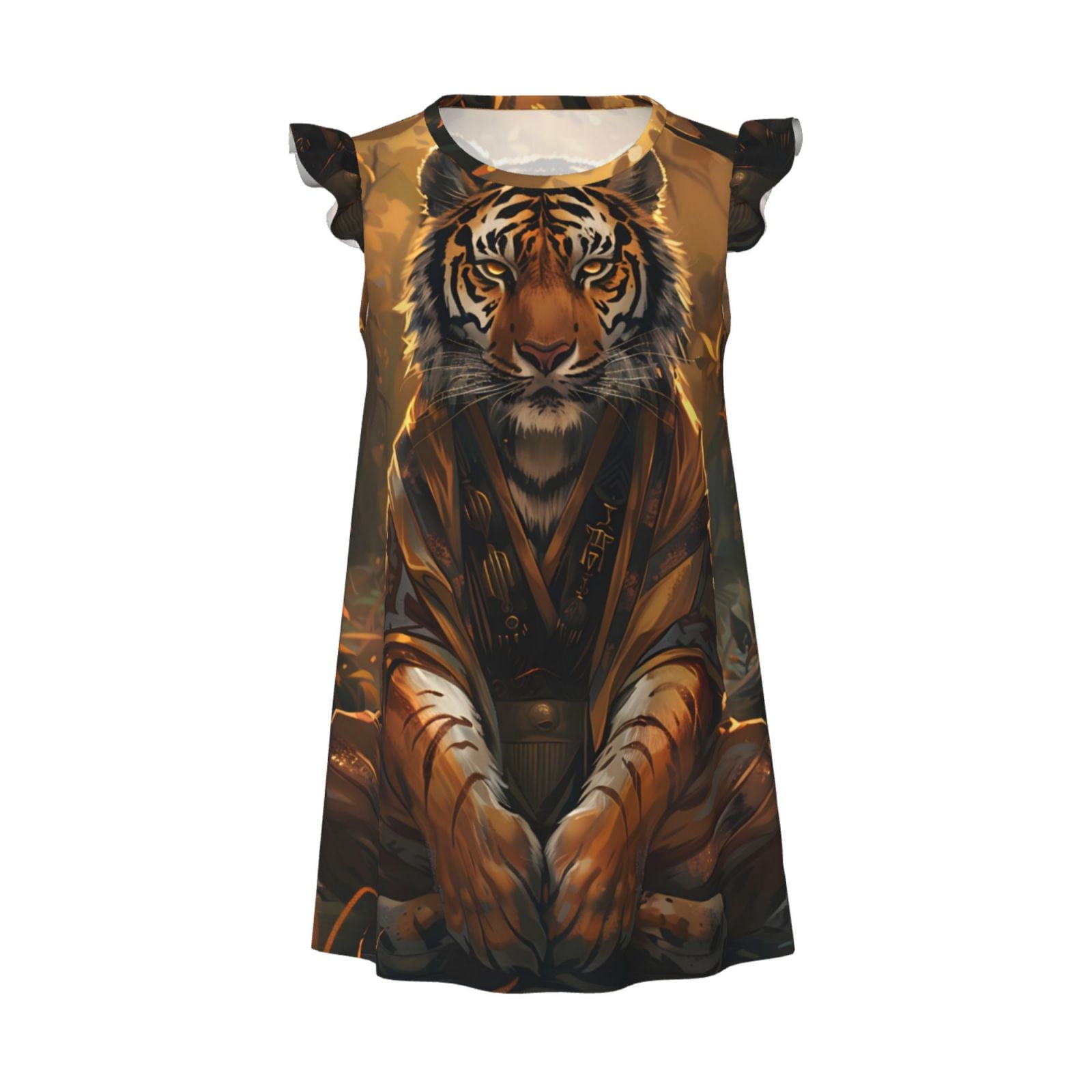 Qekee Tiger In The Fallen Leaf Forest for Girls Nightgowns, Princess ...