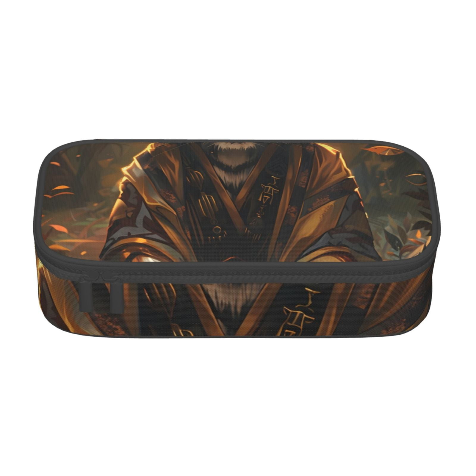 Qekee Tiger In The Fallen Leaf Forest print Large Pencil Case ...