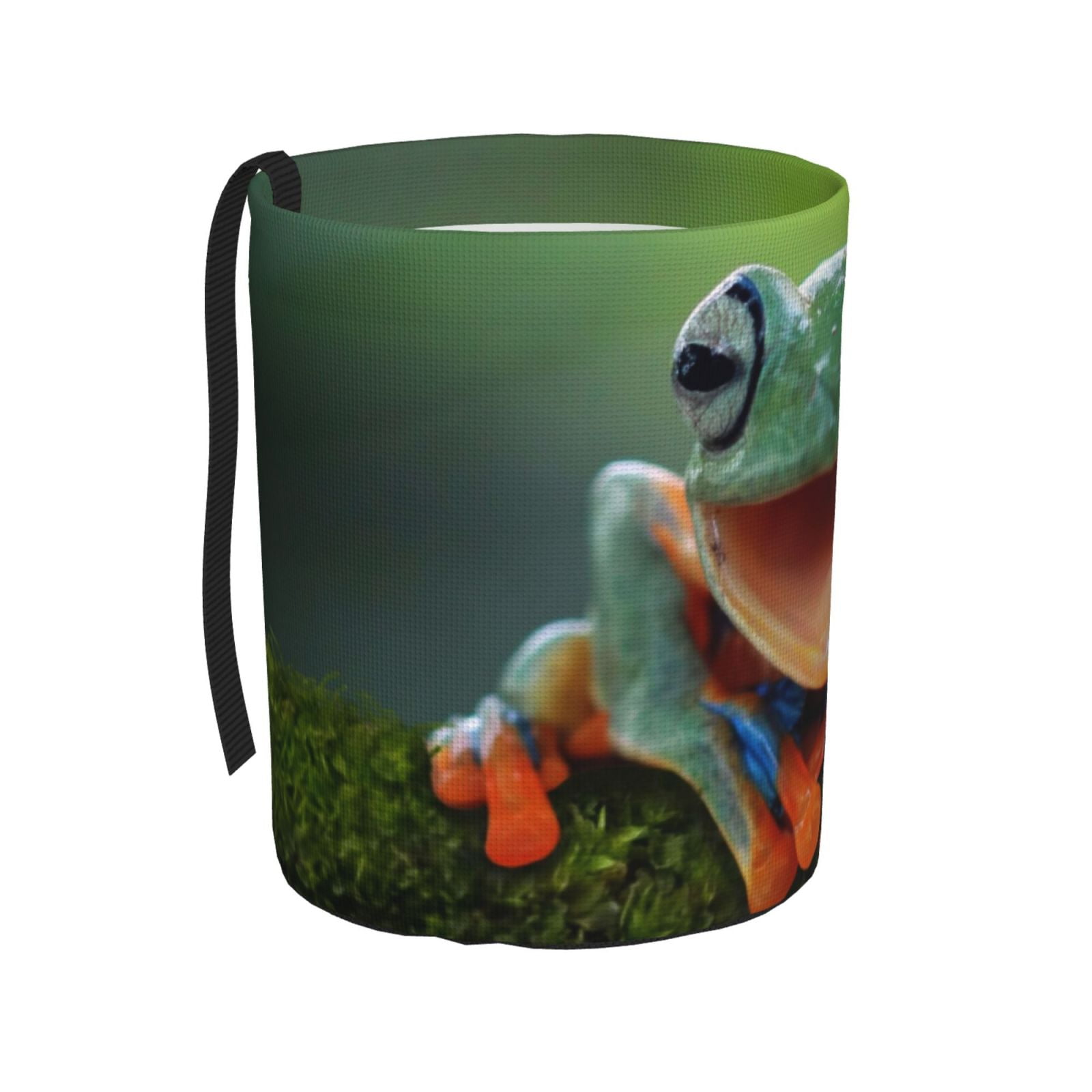 Qekee Tree Frog Print Automotive Waterproof Portable Collapsible Trash ...