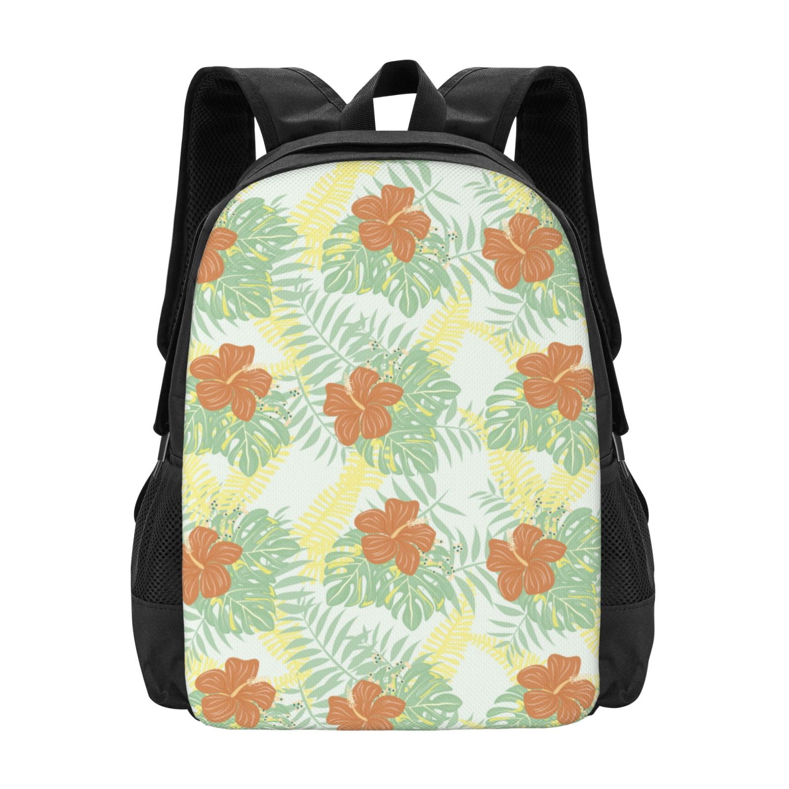 Qekee Tropical Flowers for Travel Laptop Backpack for womem and men ...